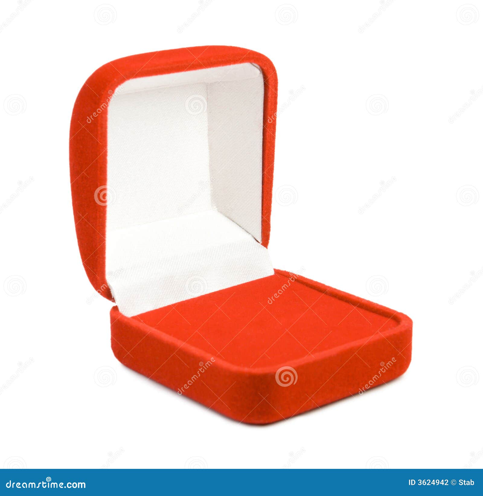 Open Red Velvet Jewellry Box Stock Photo - Image of jewelery, treasure ...