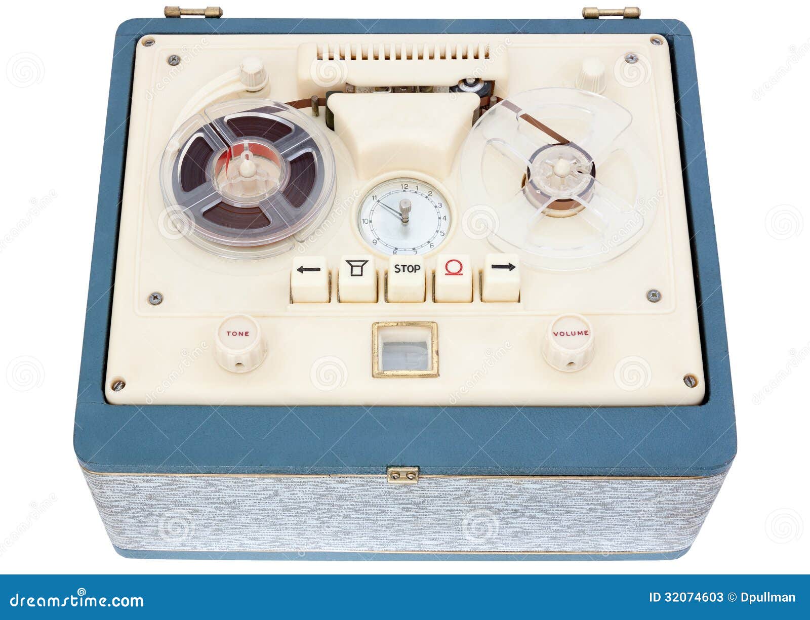 Open Reel Tape Recorder stock image. Image of player - 32074603