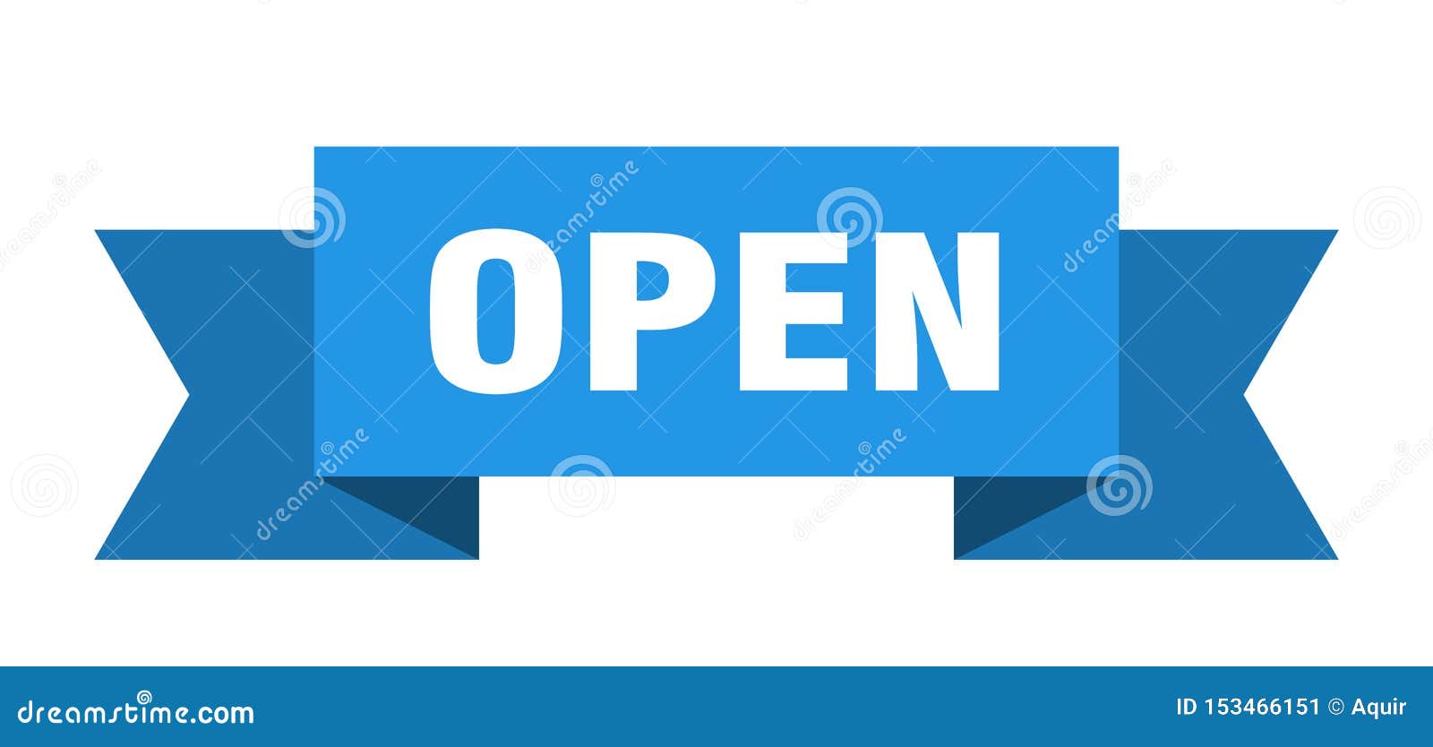 Open ribbon. stock vector. Illustration of paper, flat - 153466151