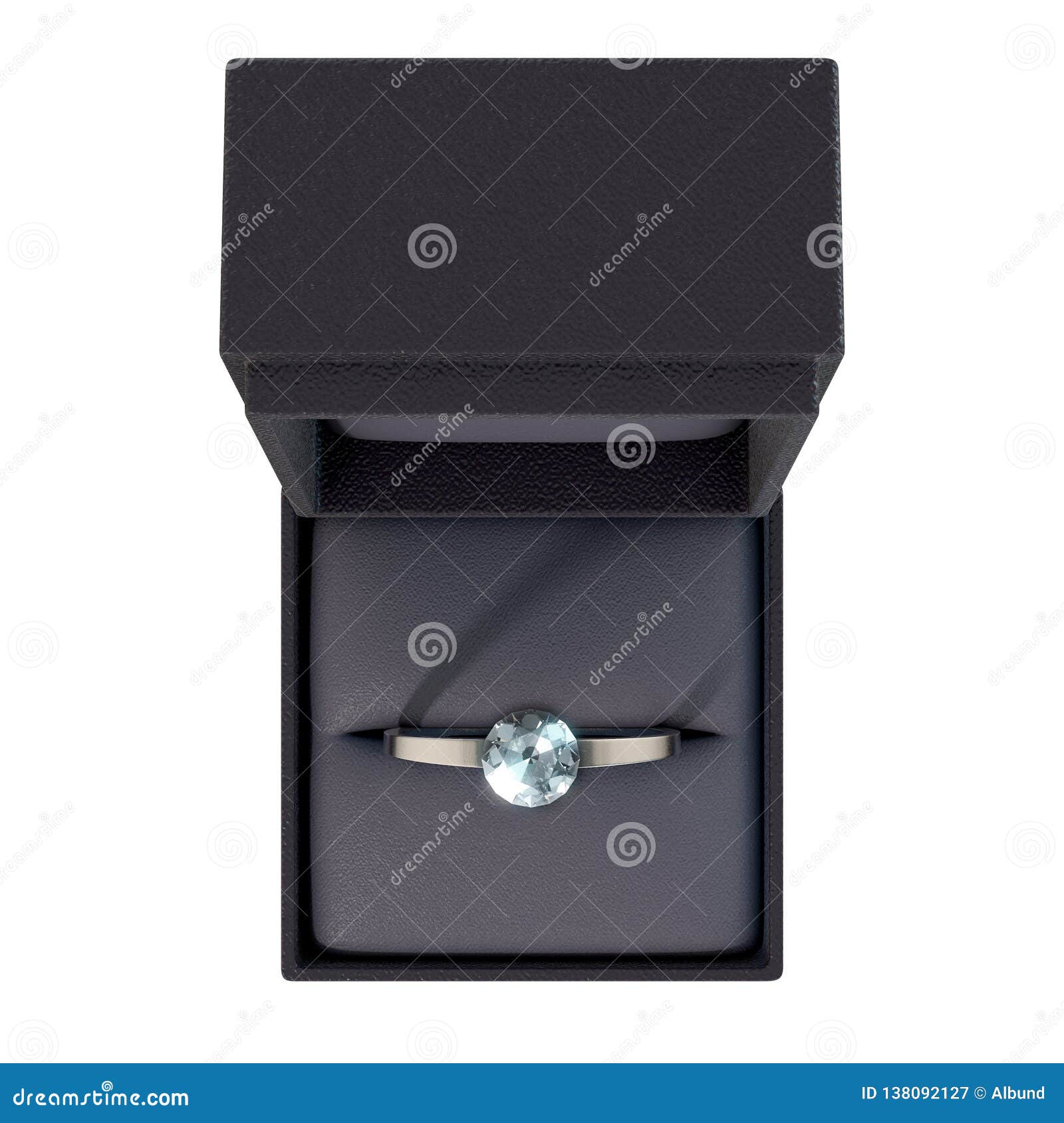Open Ring Box Isolated stock illustration. Illustration of band - 138092127
