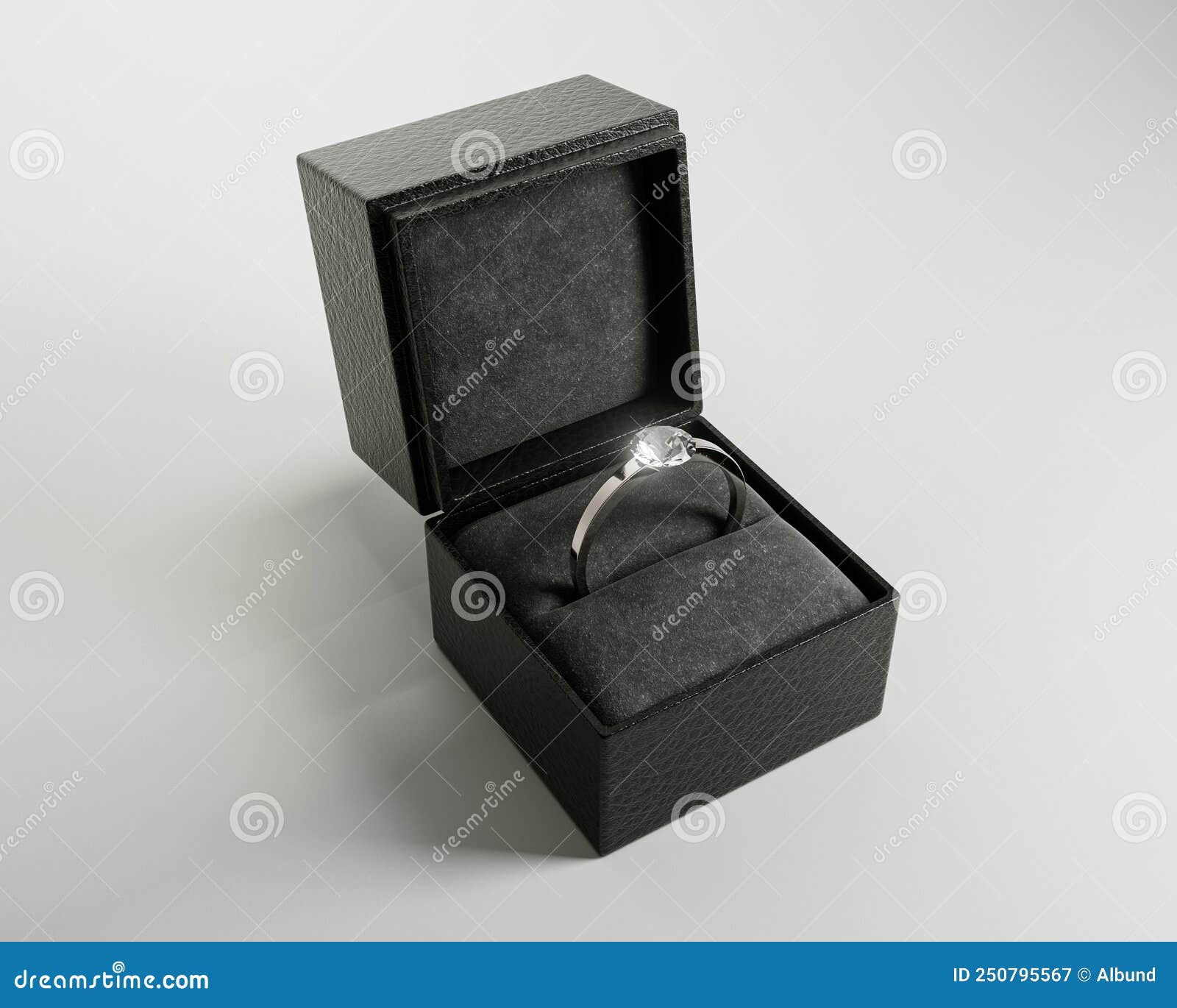 Open Ring Box Isolated stock illustration. Illustration of relationship ...