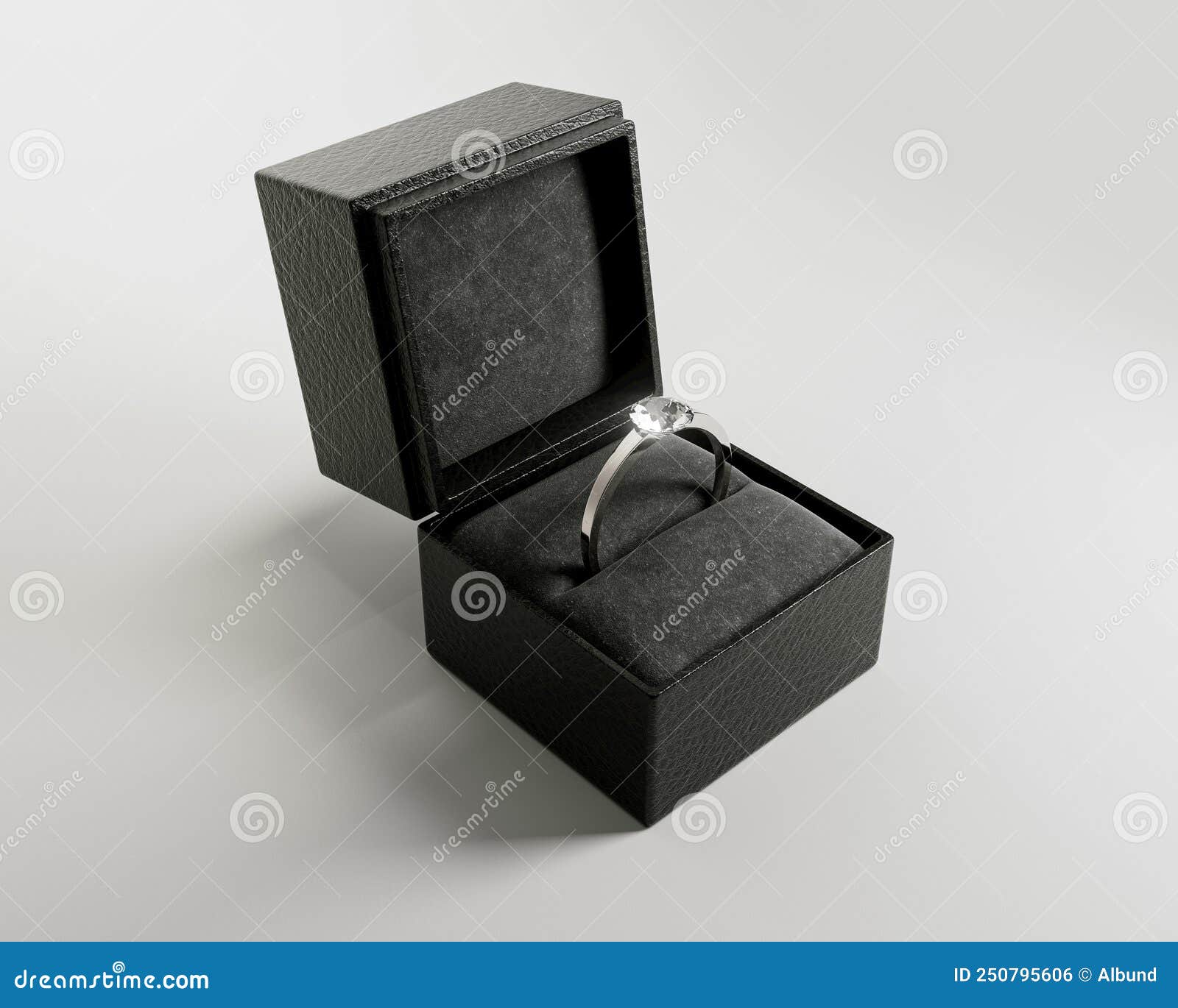 Open Ring Box Isolated stock illustration. Illustration of valuable ...