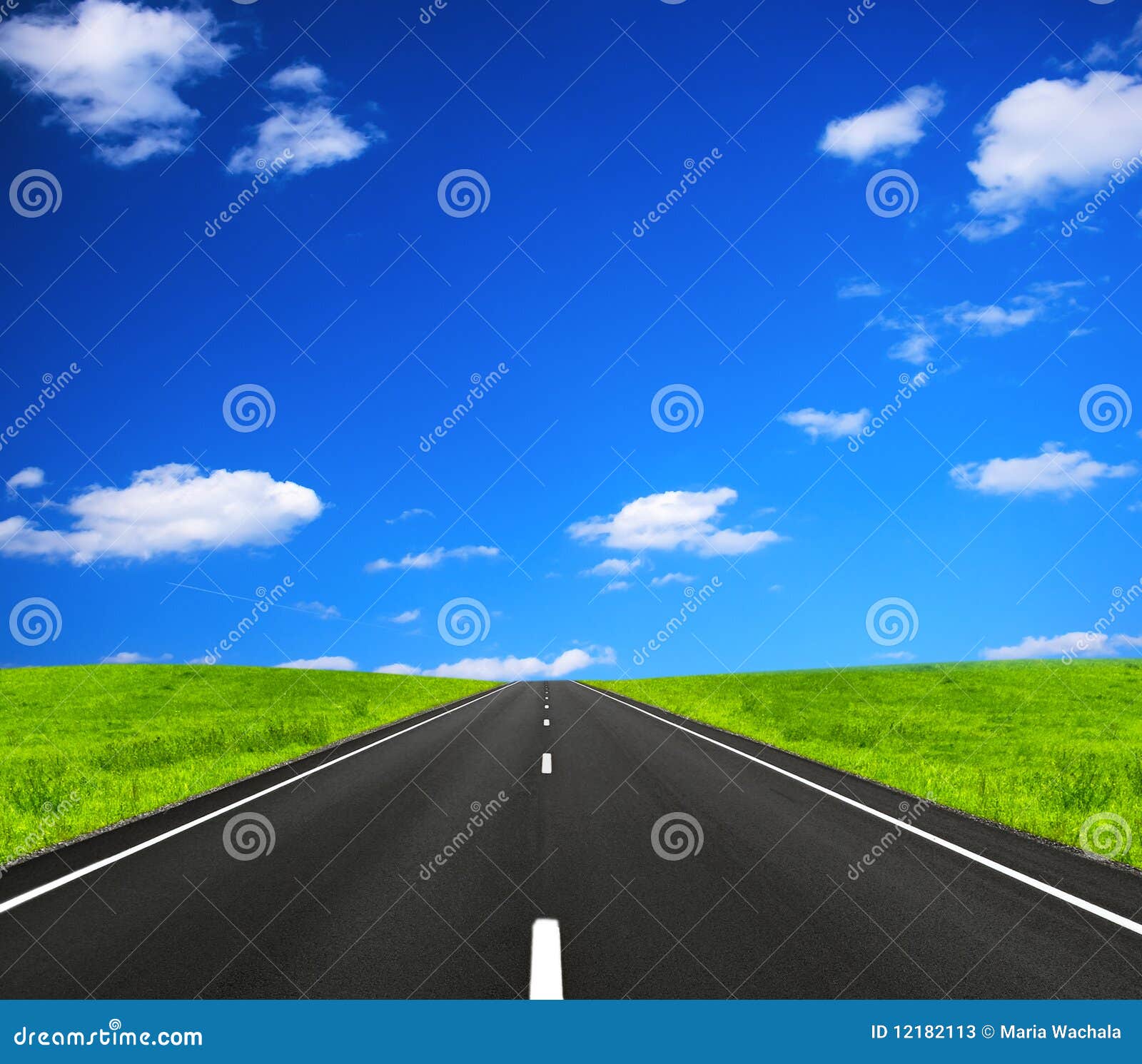 Open Road stock image. Image of transportation, clouds - 12182113