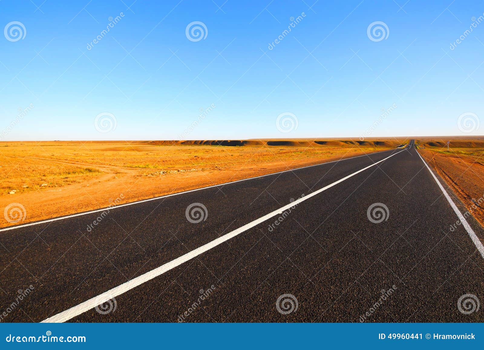 Open Road. the Autobahn in the Desert. Stock Image - Image of summer ...