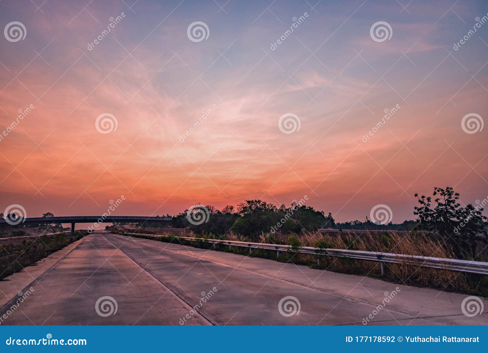 Open road in the morning stock photo. Image of outdoors - 177178592
