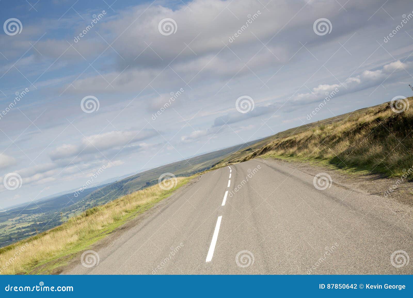 Open Road, North Yorkshire Moors; England Stock Photo - Image of nature ...