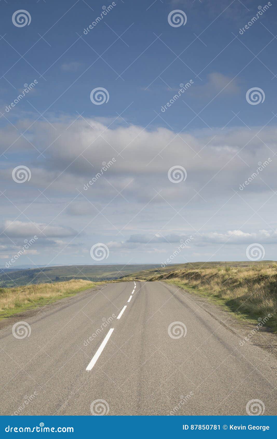 Open Road, North Yorkshire Moors; England Stock Image - Image of open ...