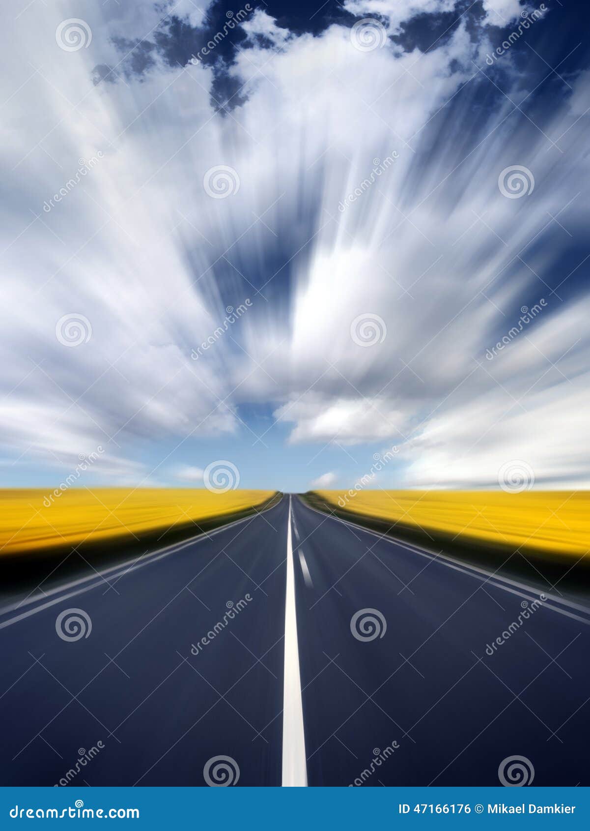 Open Road stock photo. Image of fuel, scene, cloudscape - 47166176