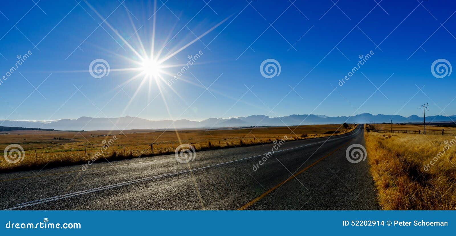 Open road stock photo. Image of morning, grass, open - 52202914