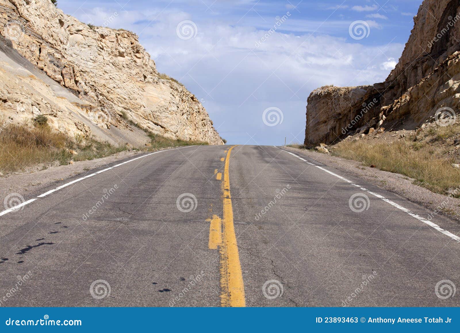 Open Road - Up Hill stock image. Image of line, battle - 23893463