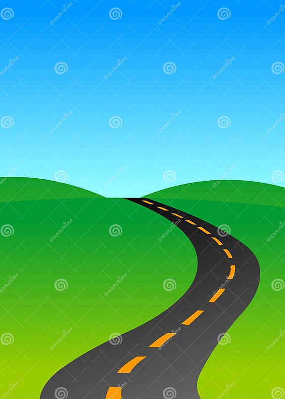 Open roadway stock illustration. Illustration of highway - 1422741