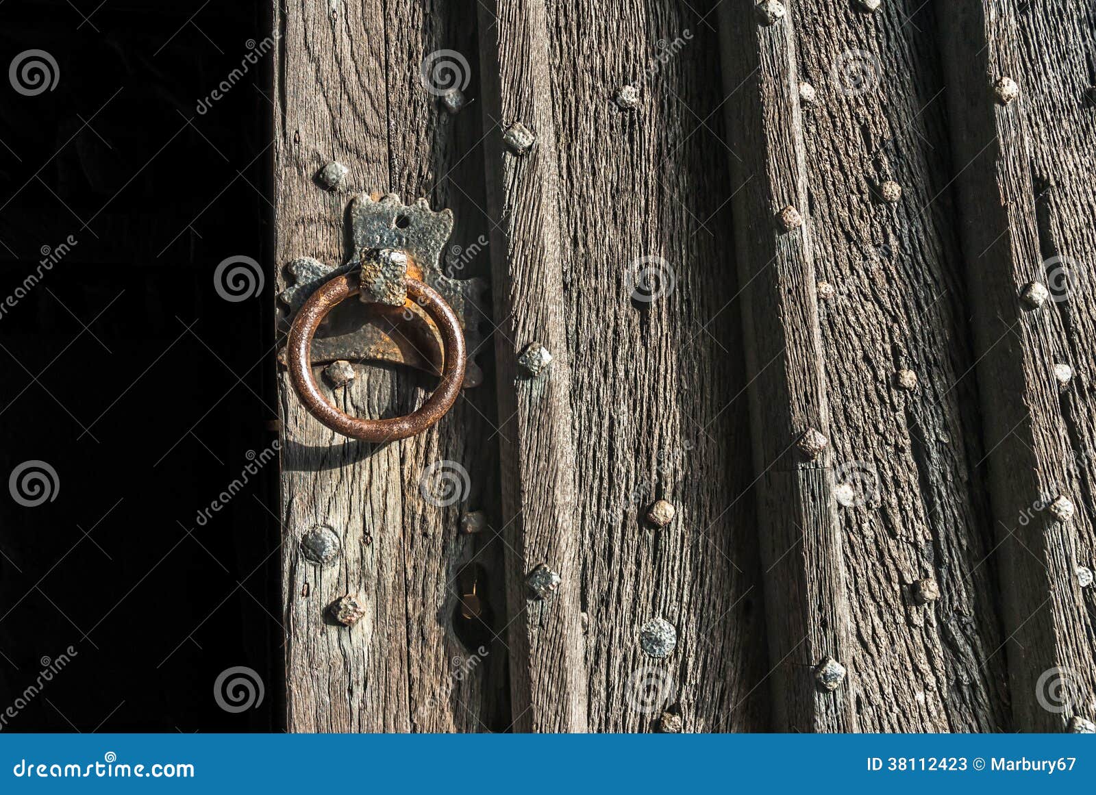 Open Rustic Door stock image. Image of ajar, texture - 38112423
