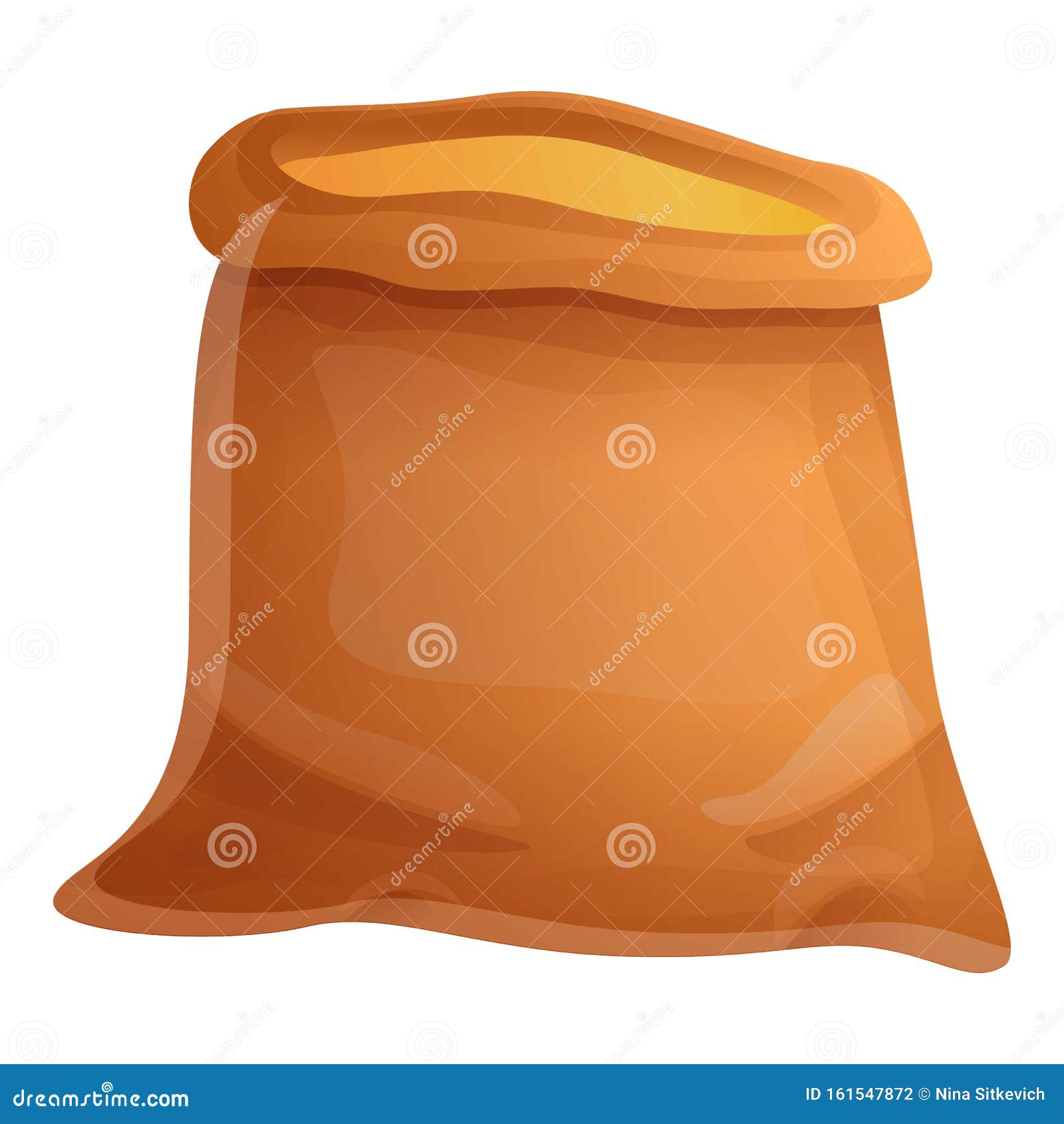 Open Sack Icon, Cartoon Style Stock Vector - Illustration of icon ...