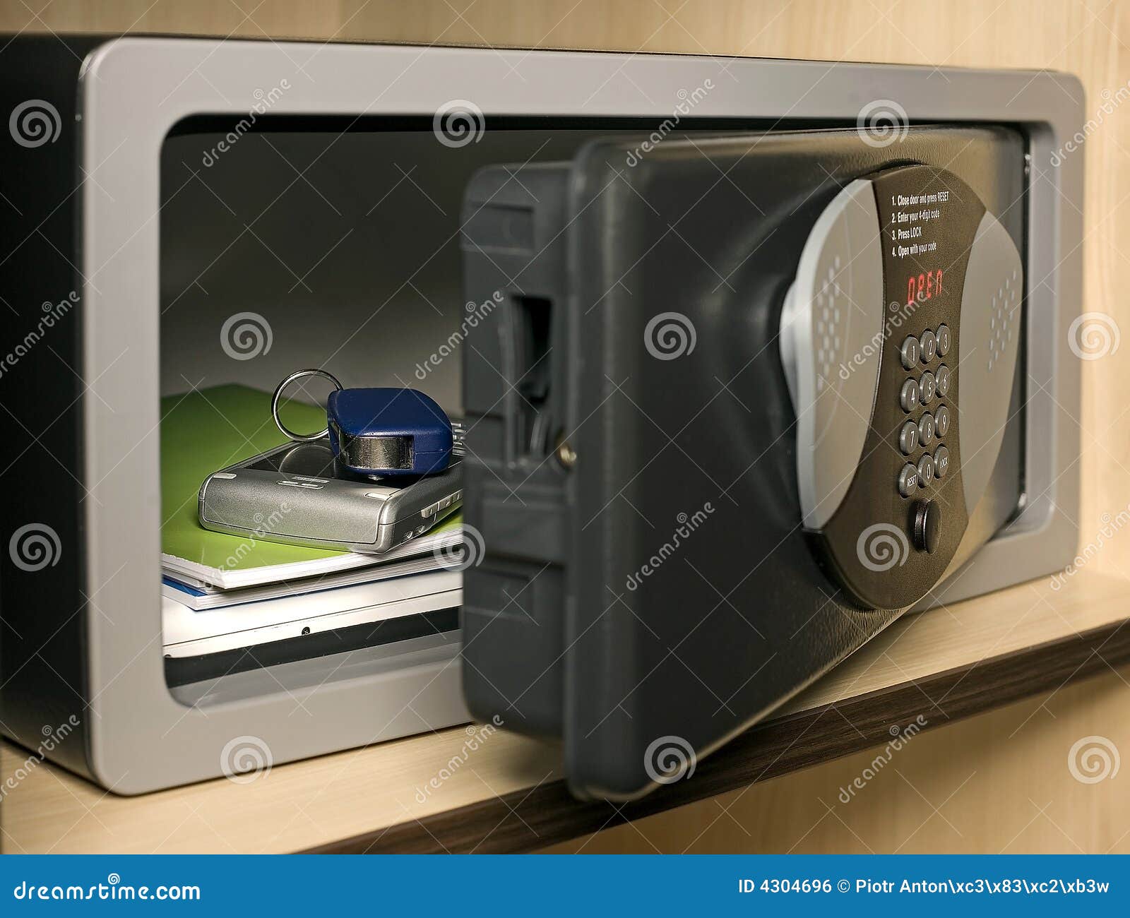 Open safe stock photo. Image of deposit, safety, protection - 4304696