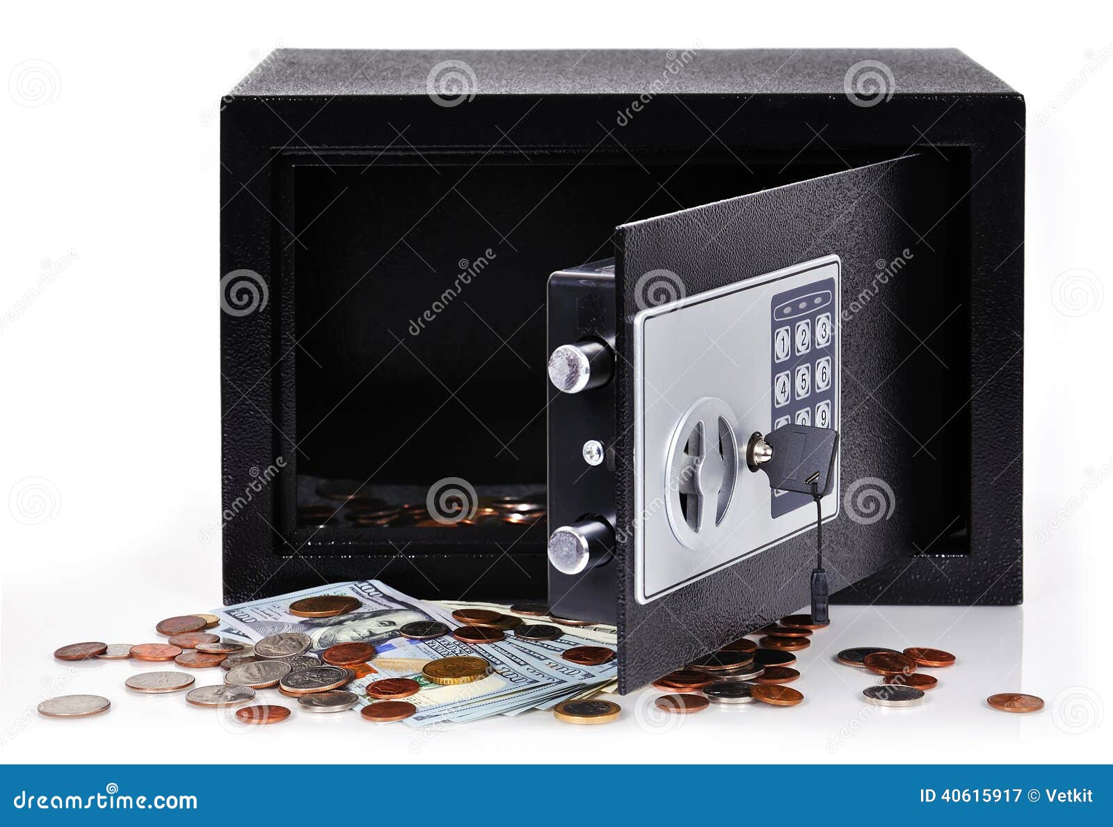 Open safe stock image. Image of bill, banking, saving - 40615917