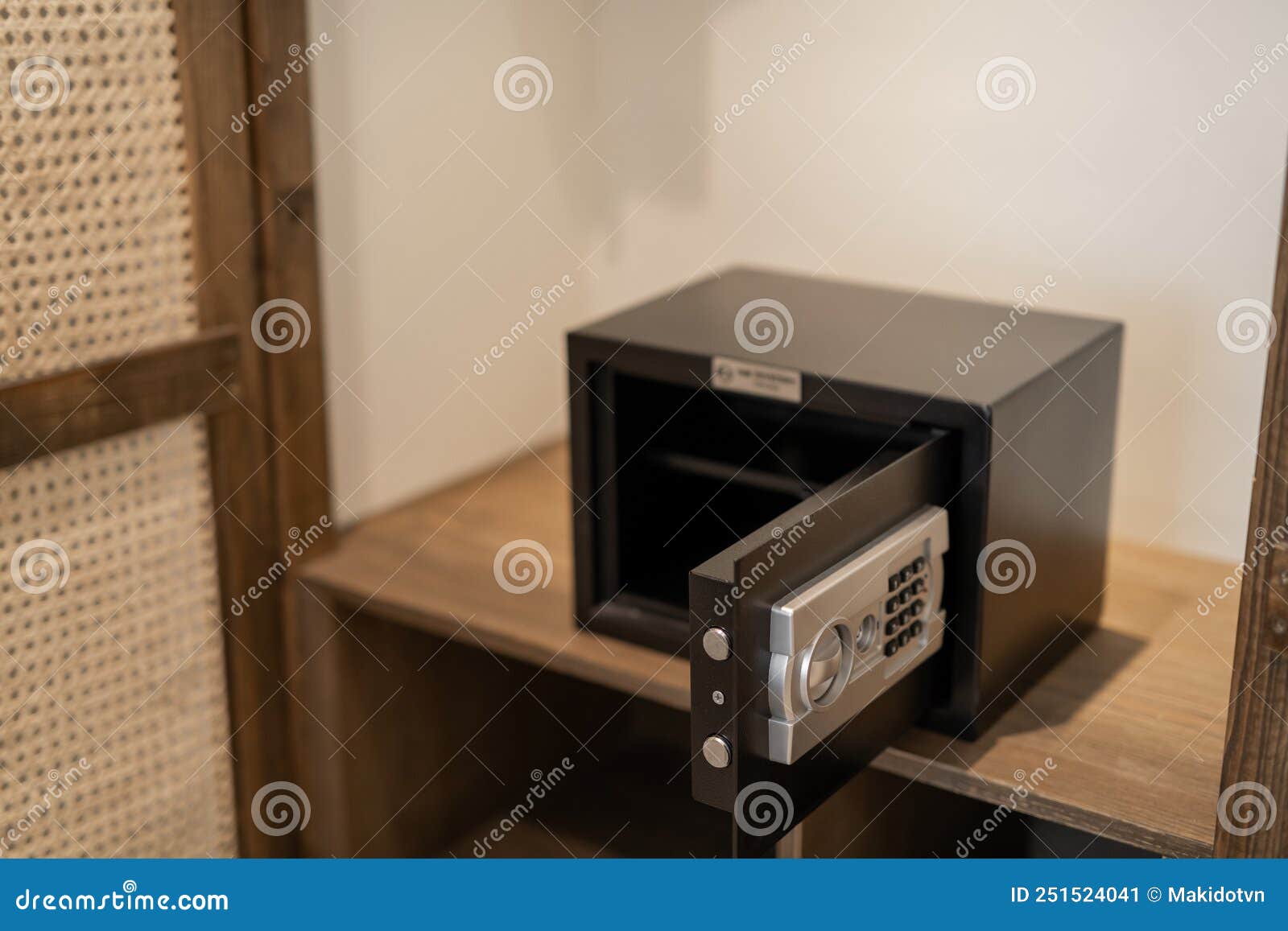 Open Safe in the Hotel Room Stock Image - Image of protection ...