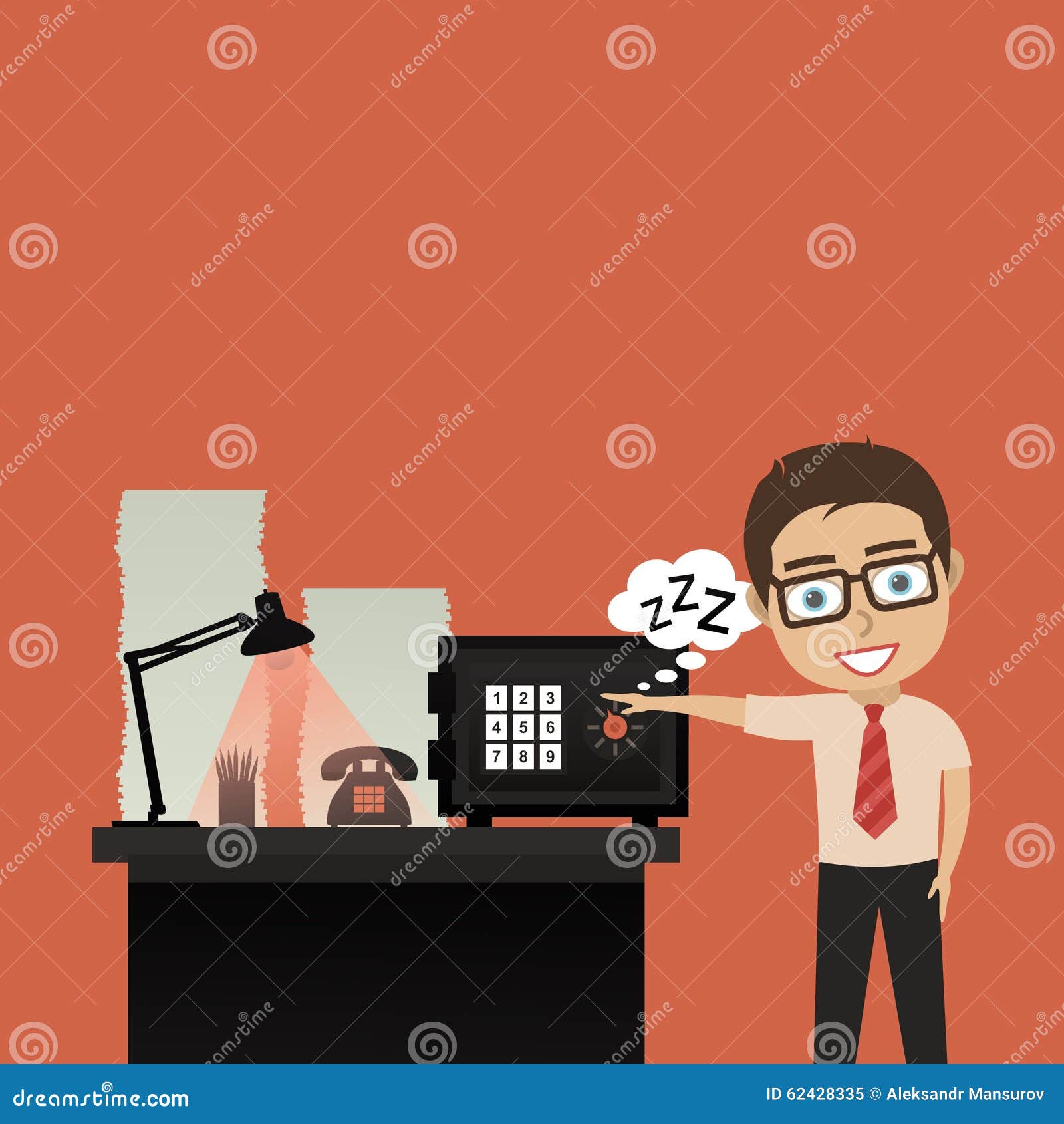 Open the safe stock vector. Illustration of model, icon - 62428335