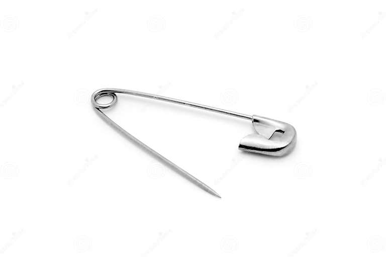 Open safety pin stock image. Image of shadow, repair - 13961085