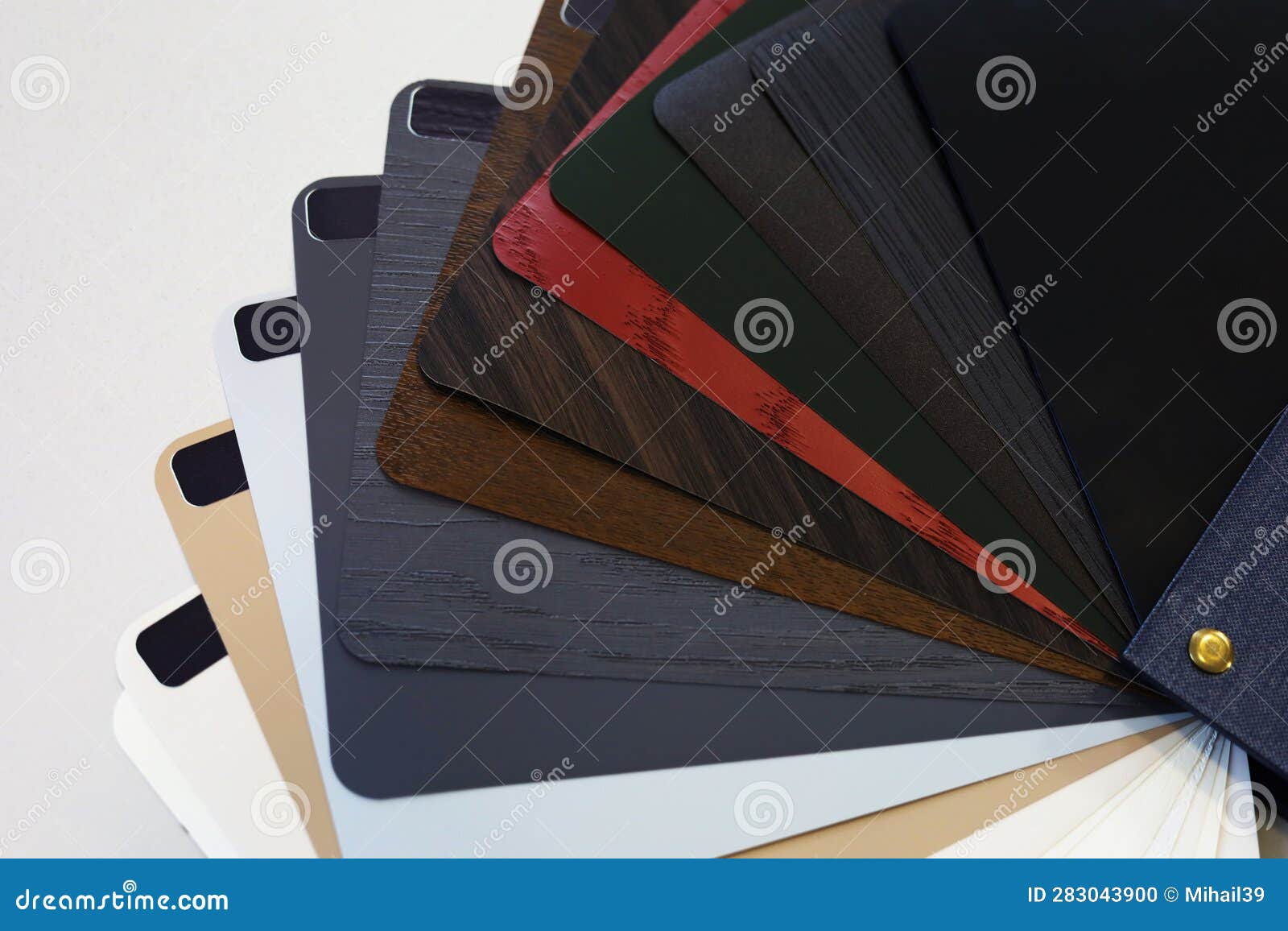 Open Sample Color Interior Film Guide. Sample Colors Catalog. Stock ...