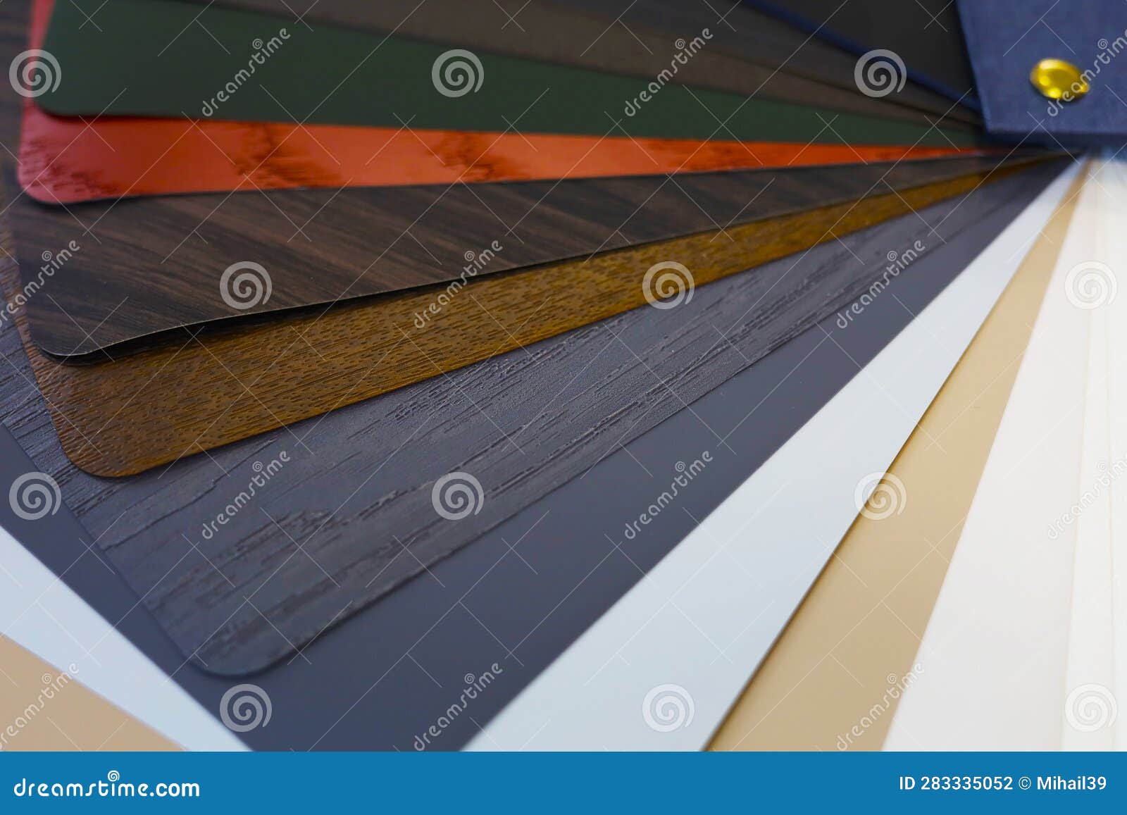 Open Sample Color Interior Film Guide. Sample Colors Catalog. Stock ...