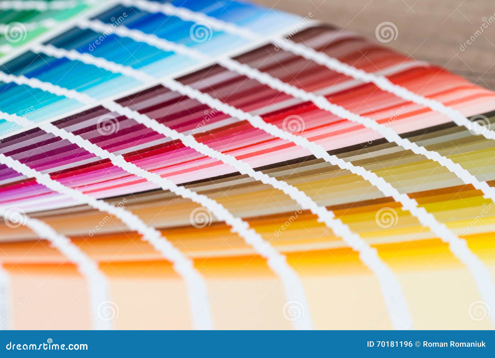 Sample Colors Catalog, Color Wheel Choosing Paint Tone Royalty-Free ...