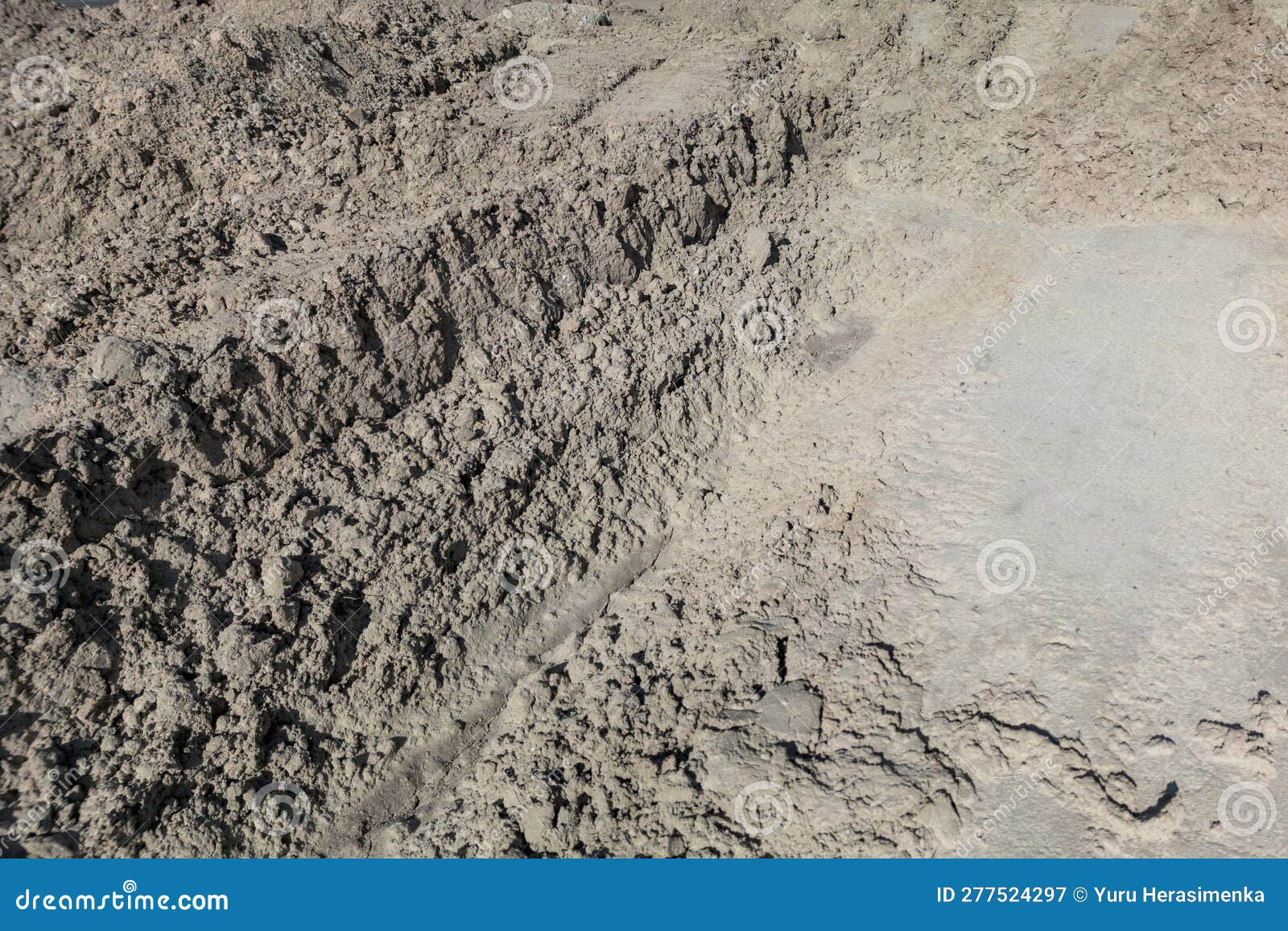 Open Sand Pit, for Sand Extraction during Construction. the Texture of ...