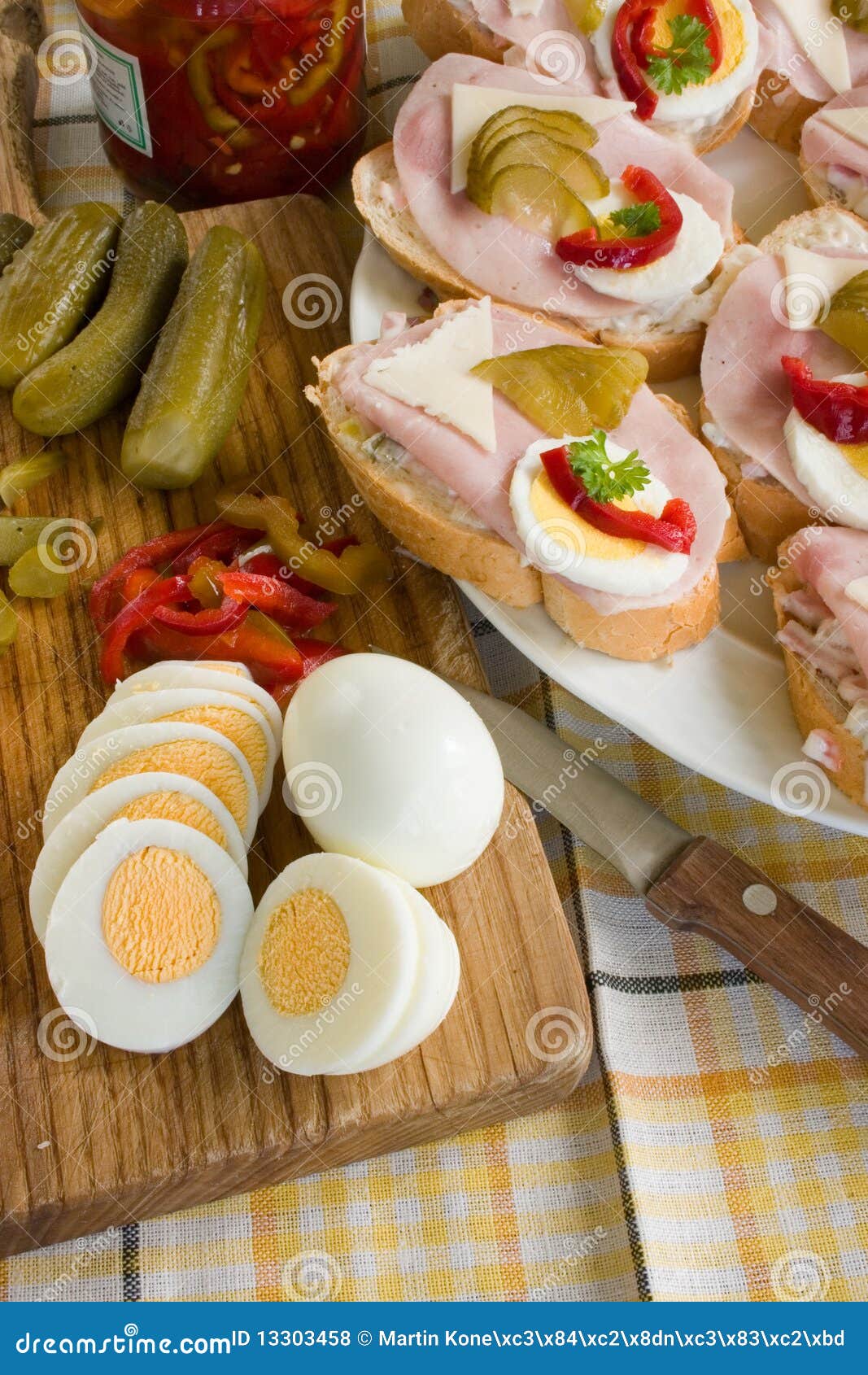 Open sandwich stock photo. Image of cucumbers, cheese - 13303458