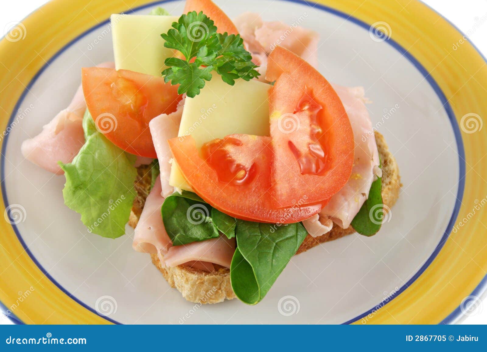 Open Sandwich 2 stock image. Image of nourishing, garnish - 2867705