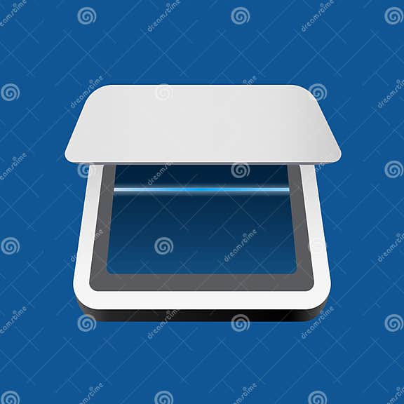 Open the Scanner Icon. Symbol, Logo Illustration Stock Vector ...