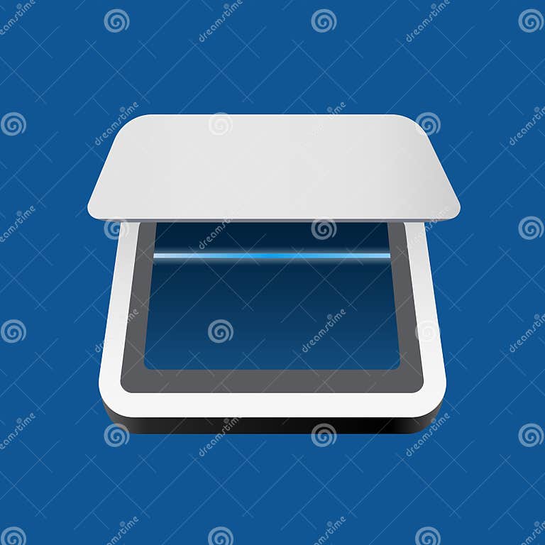 Open the Scanner Icon. Symbol, Logo Illustration Stock Vector ...
