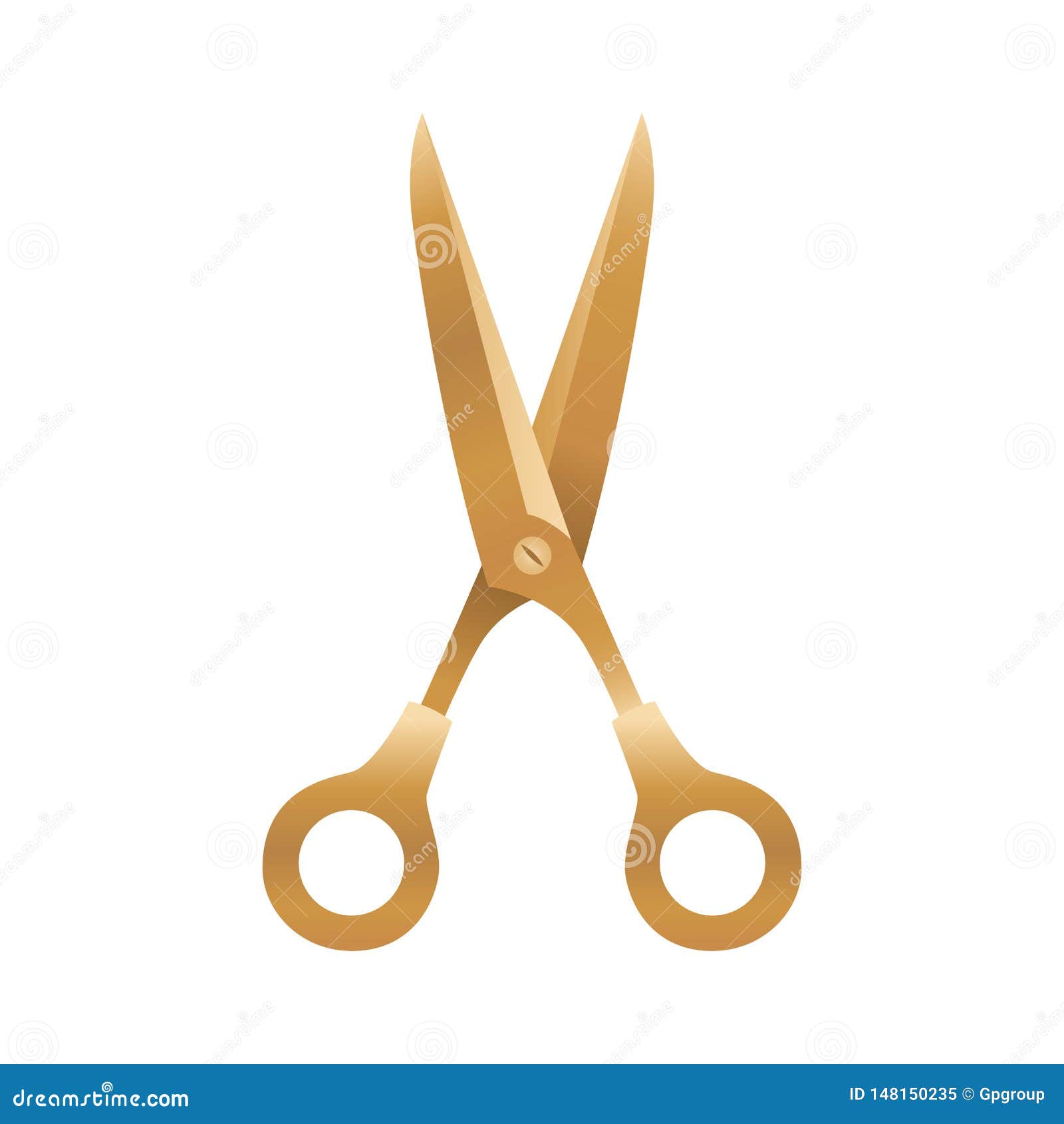 Open Scissor in White Background Icon Stock Vector - Illustration of ...