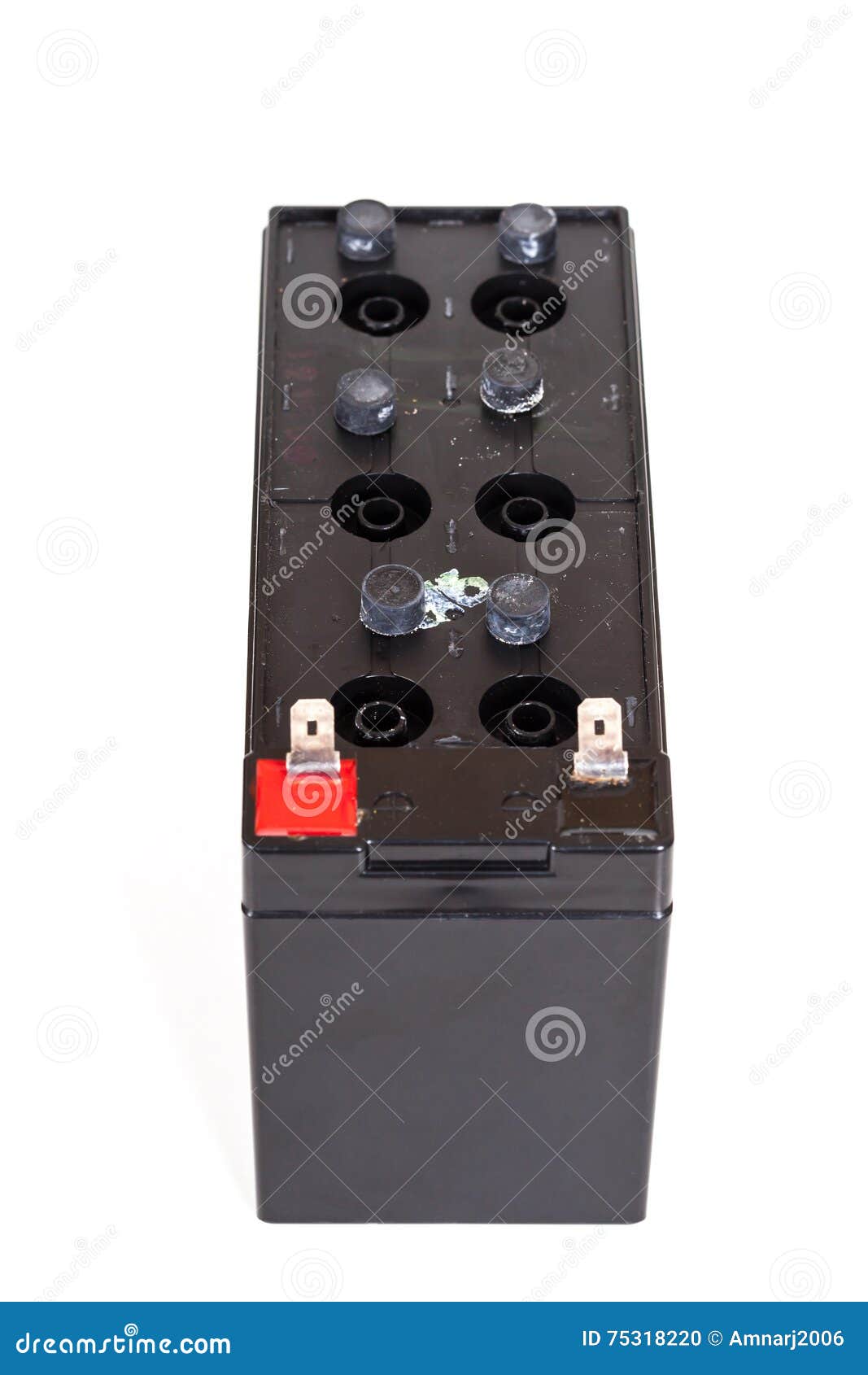 Open Sealed Battery Isolated on White Background, Stock Photo - Image ...