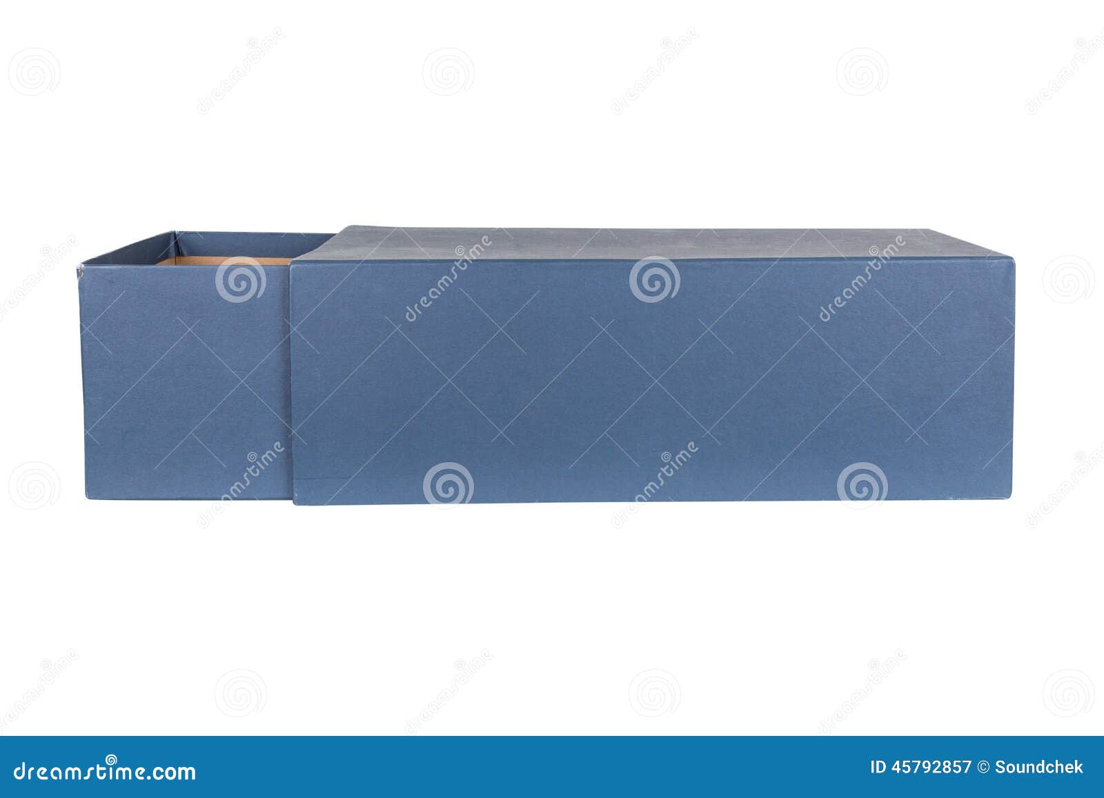 Open Shipping Cardboard Box Isolated Stock Image - Image of crate ...