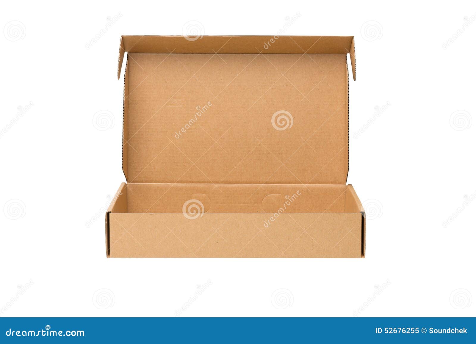 Open Shipping Cardboard Box Isolated Stock Image - Image of crate ...