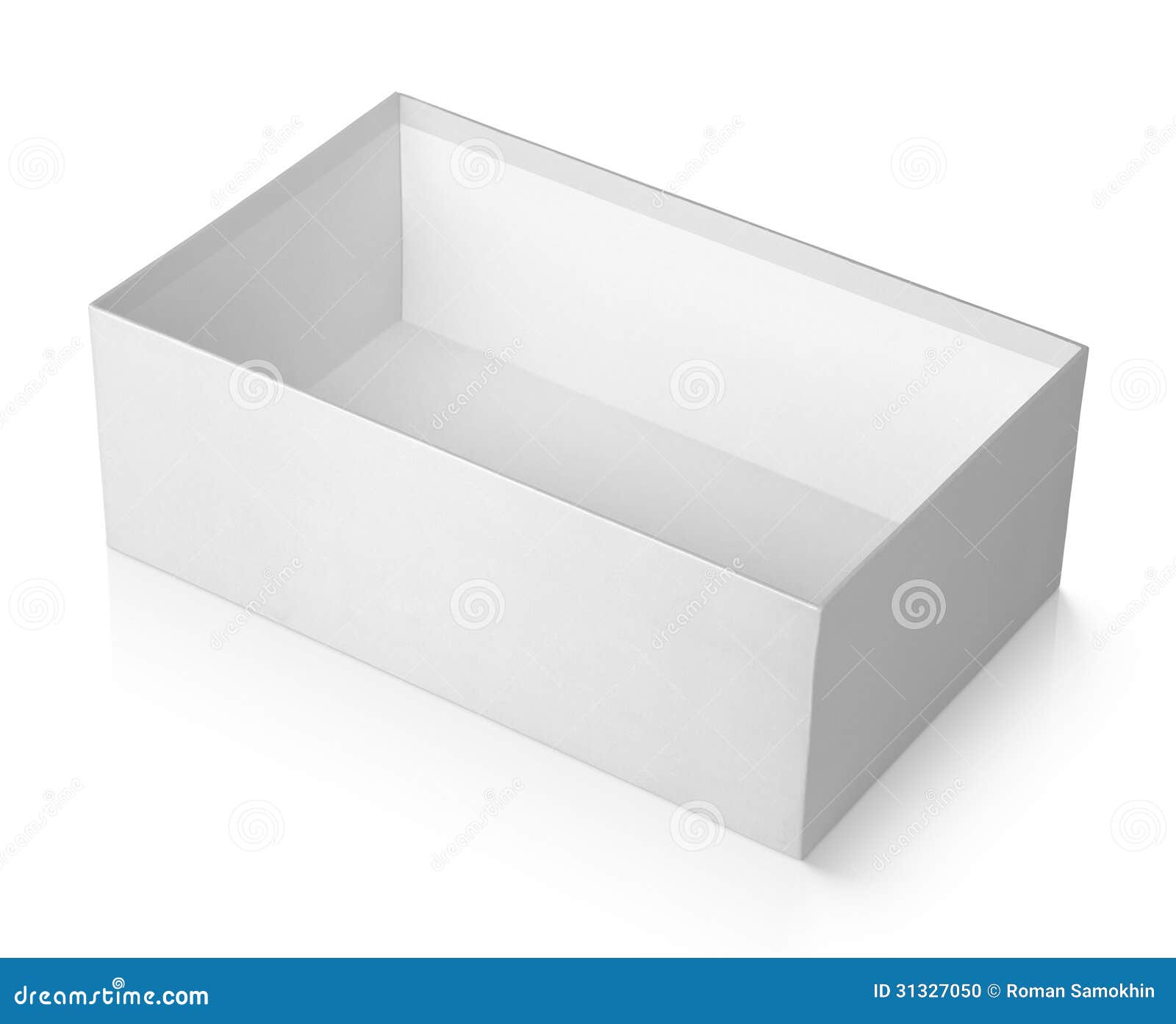 Open Shoe Box Isolated on White Stock Photo - Image of shadow, open ...