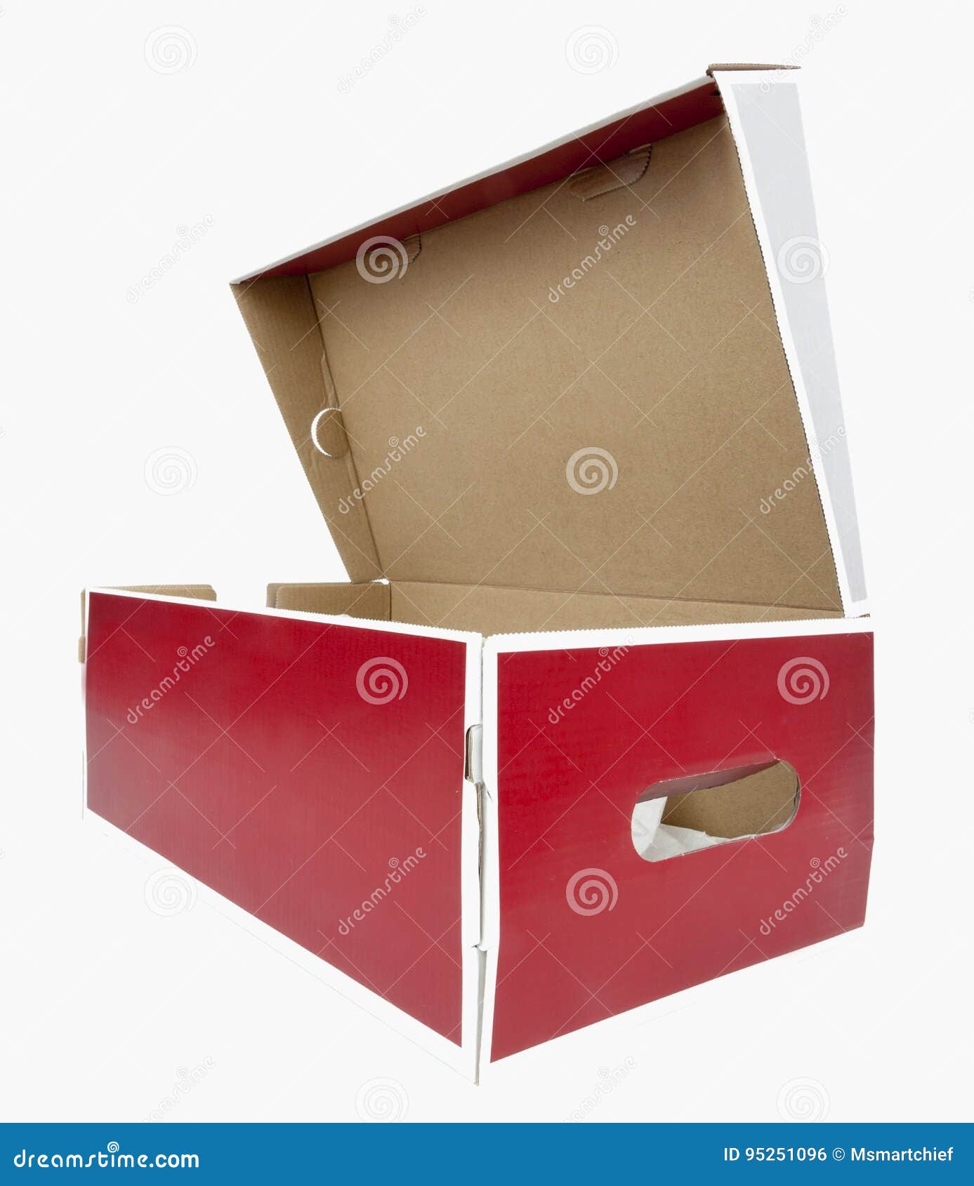 Open Shoebox stock photo. Image of front, whiteside, cardboard - 95251096