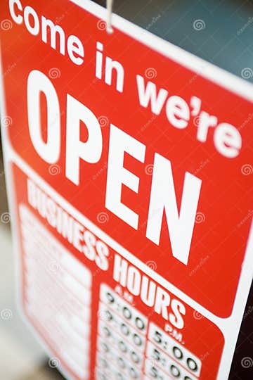 Open Shop Sign stock image. Image of financial, business - 7732051