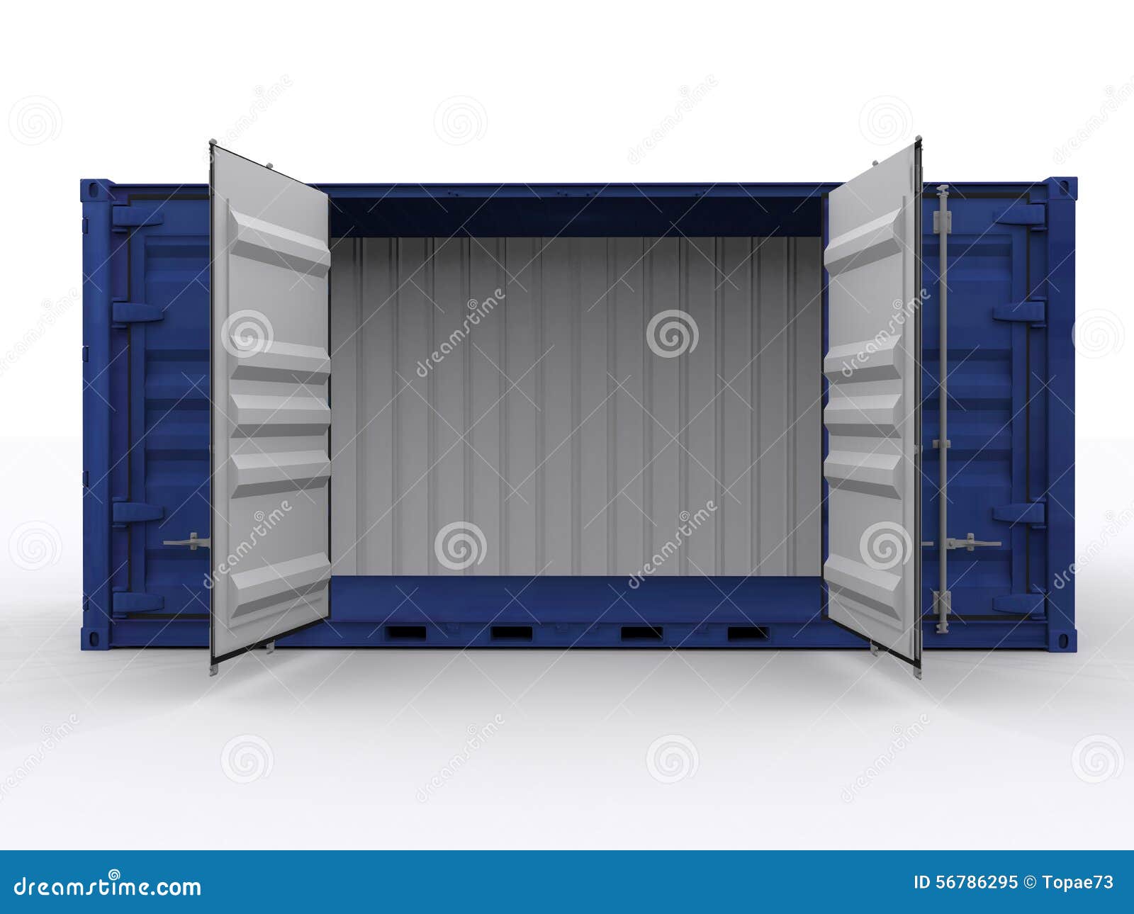 Open side container stock illustration. Illustration of freight - 56786295