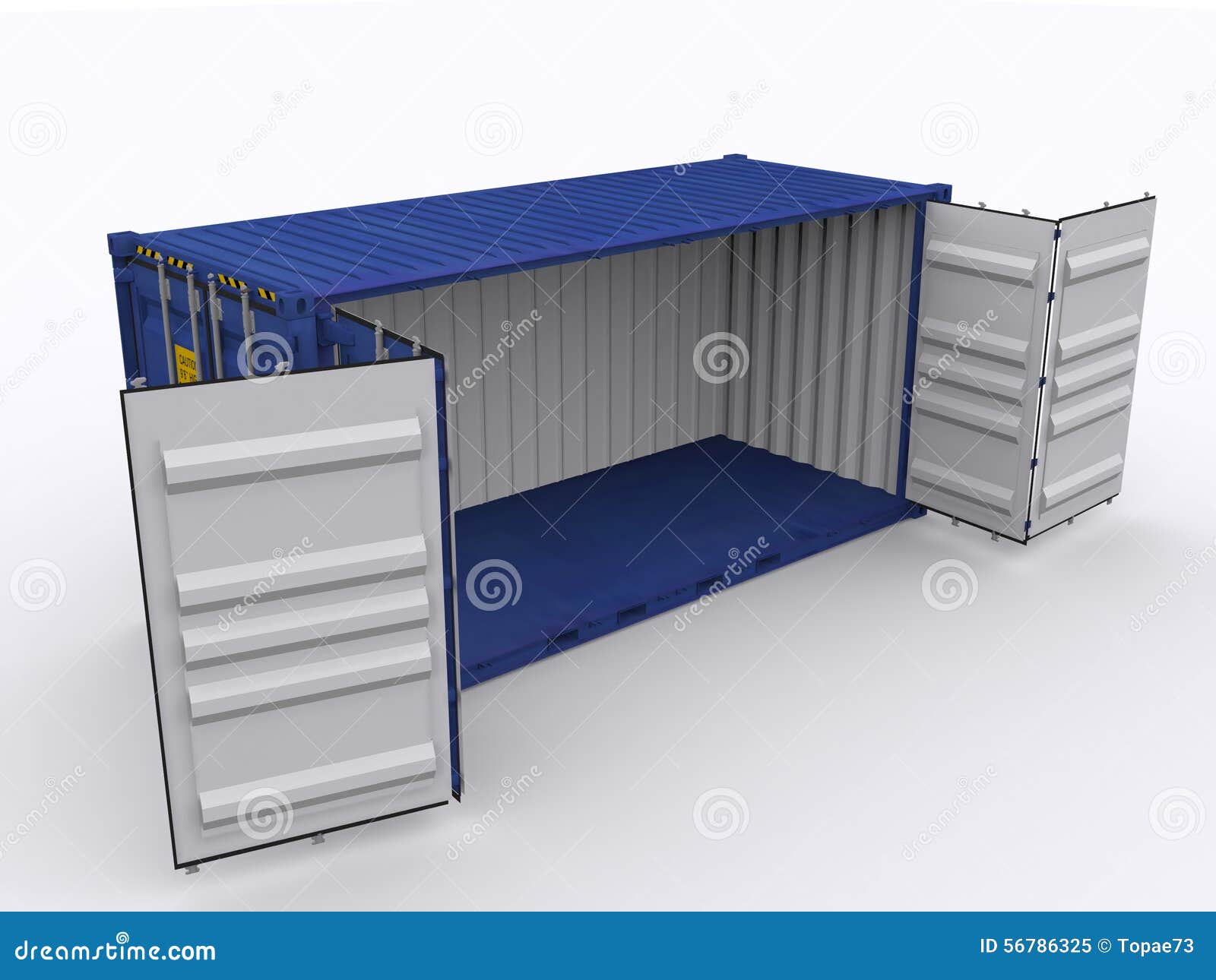 Open side container stock illustration. Illustration of export - 56786325