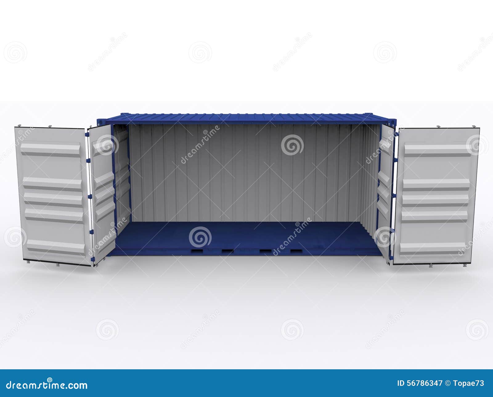 Open side container stock illustration. Illustration of industry - 56786347
