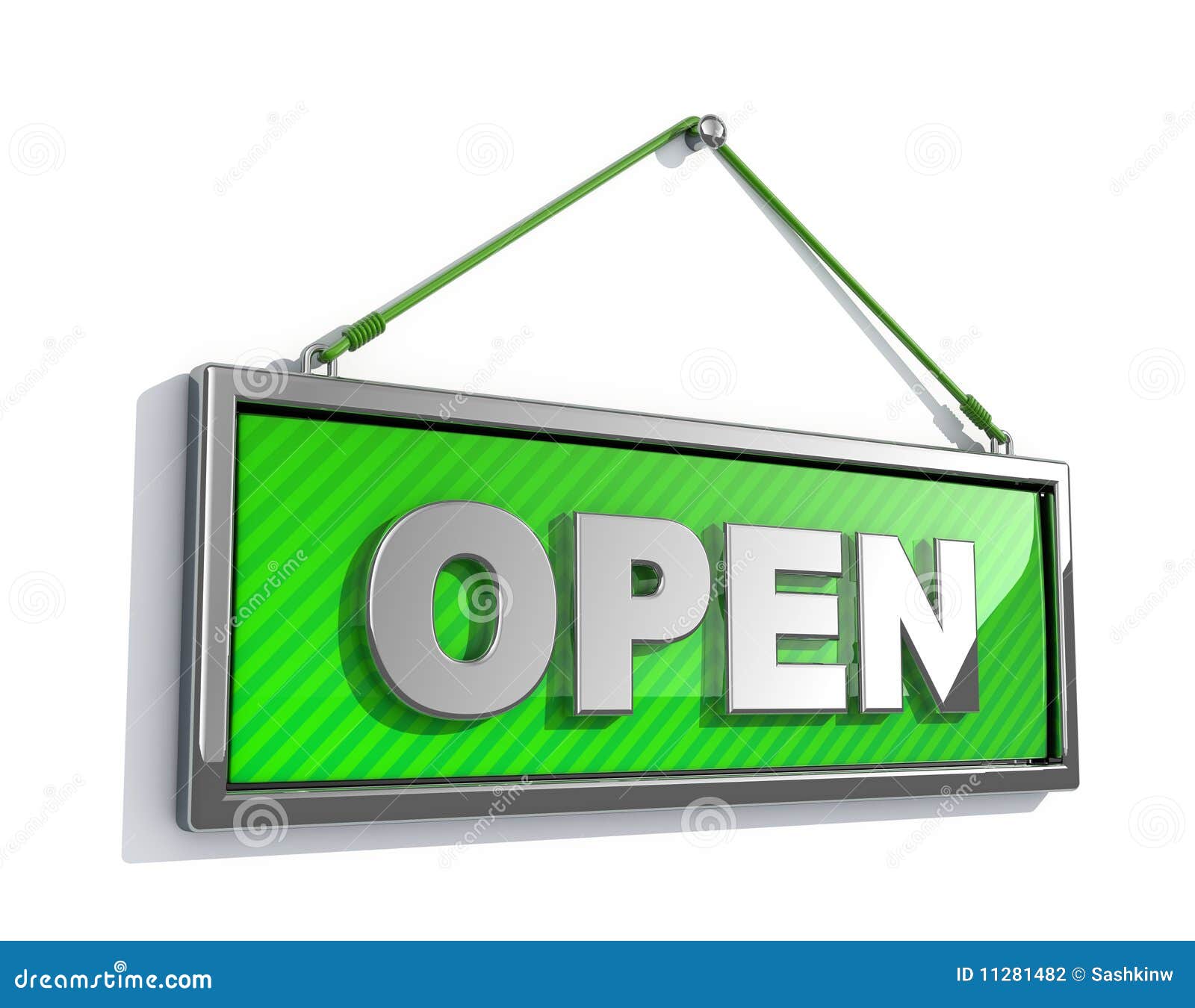 Open Sign stock illustration. Illustration of striped - 11281482