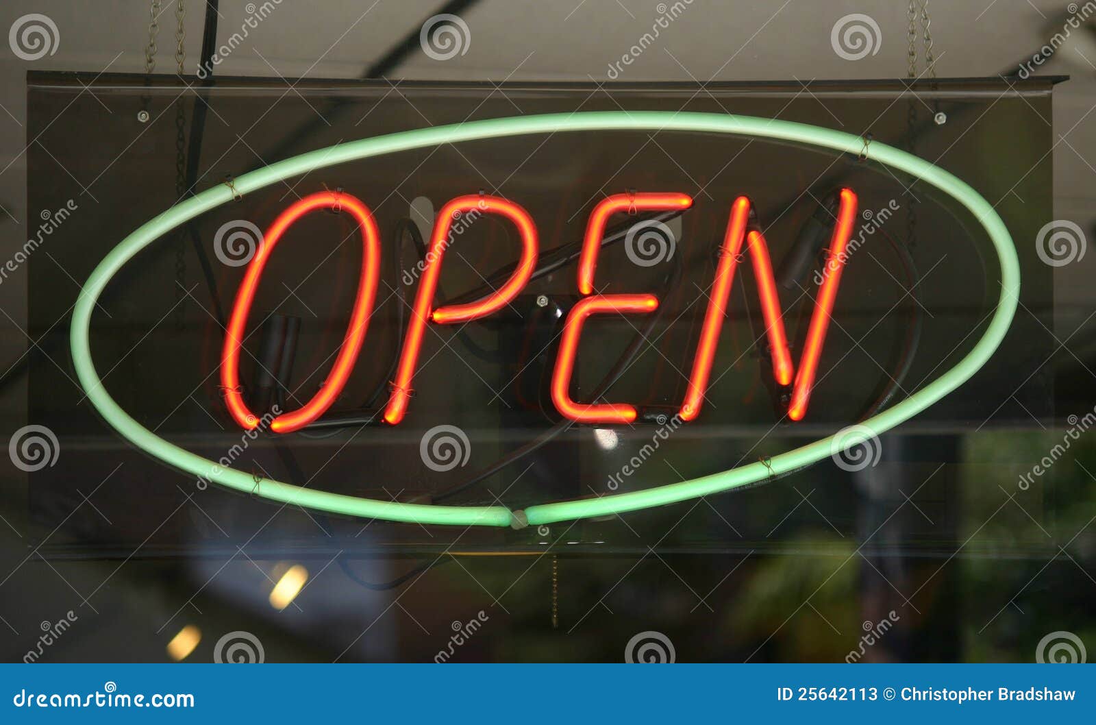 Open Sign stock image. Image of notice, display, glass - 25642113