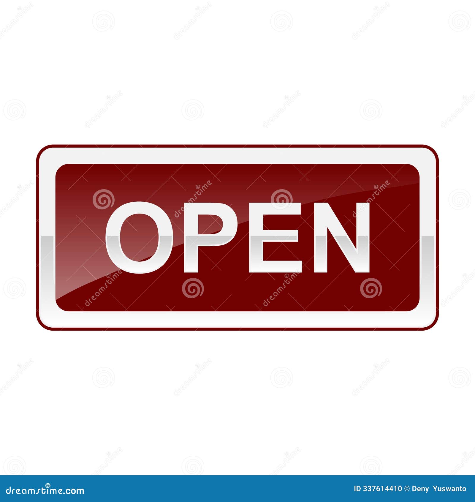 Open Sign Board Icon Vector Stock Illustration - Illustration of ...
