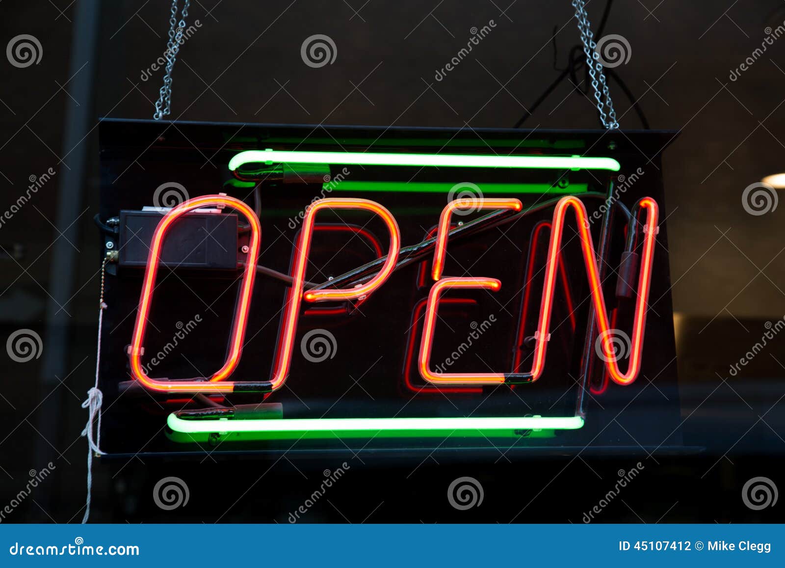 Open Sign stock photo. Image of bright, retail, green - 45107412