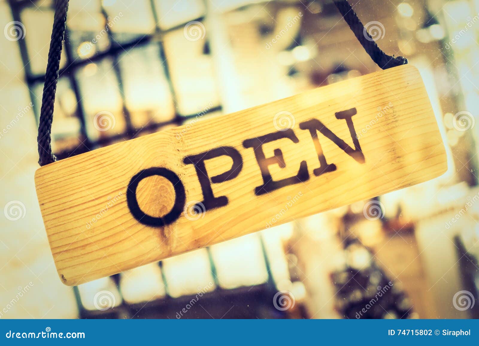 Open sign stock photo. Image of restaurant, street, message - 74715802