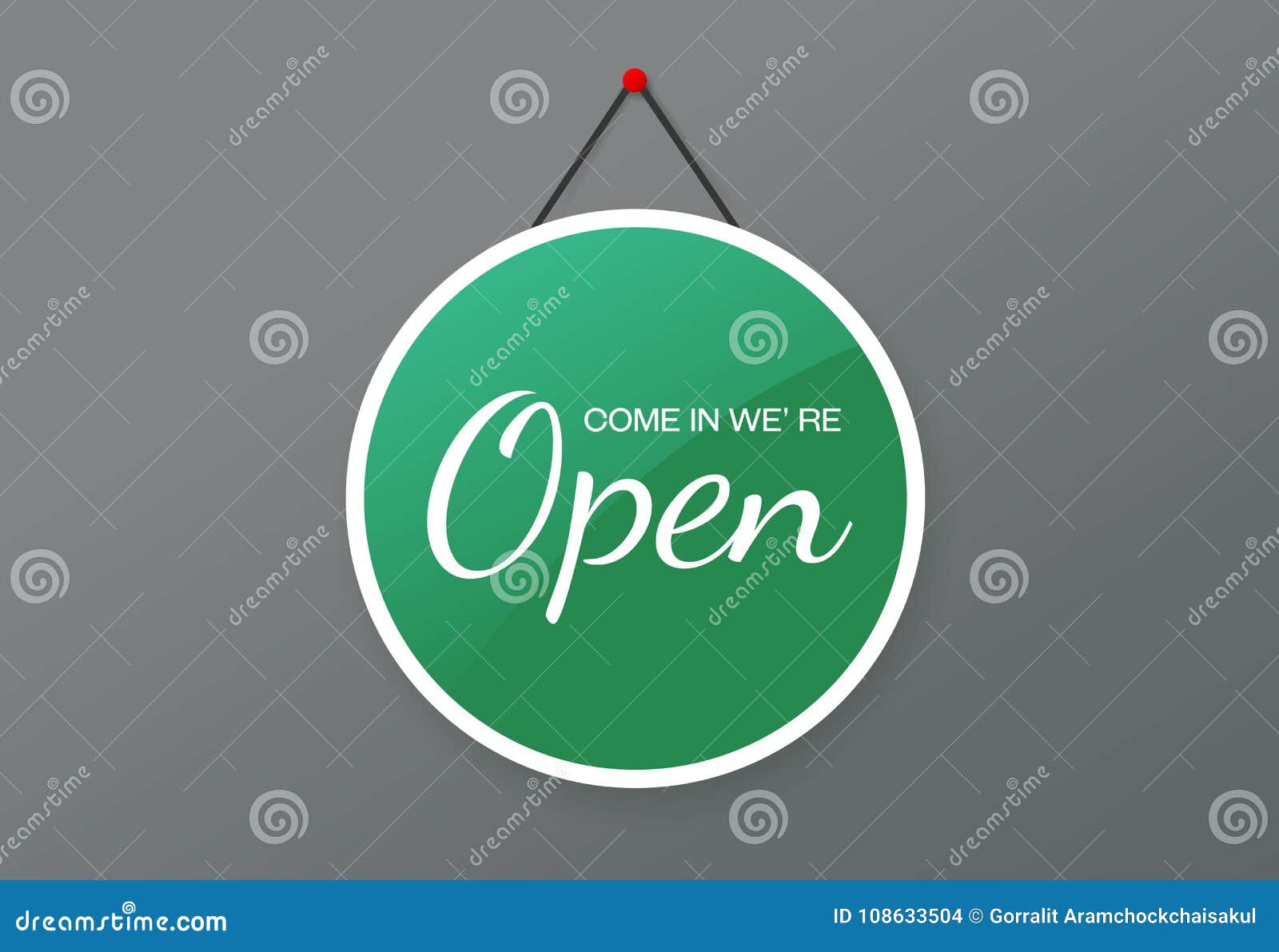 Open Sign for Door, Placard, Plate, Text, Flat Style Stock Vector ...