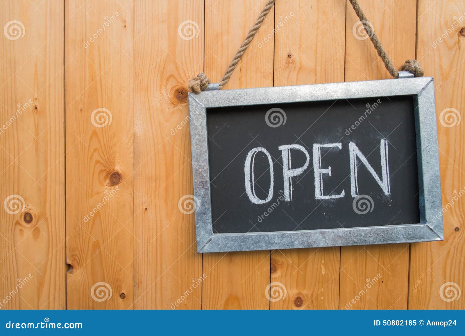 Open Sign Hang on Wood Door Stock Image - Image of door, aged: 50802185