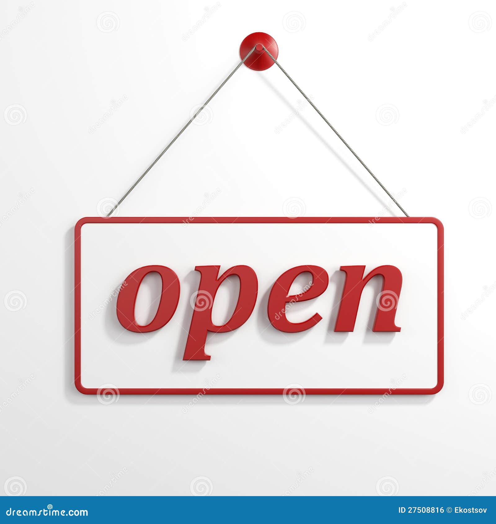 Open sign hanging stock illustration. Illustration of stainless - 27508816