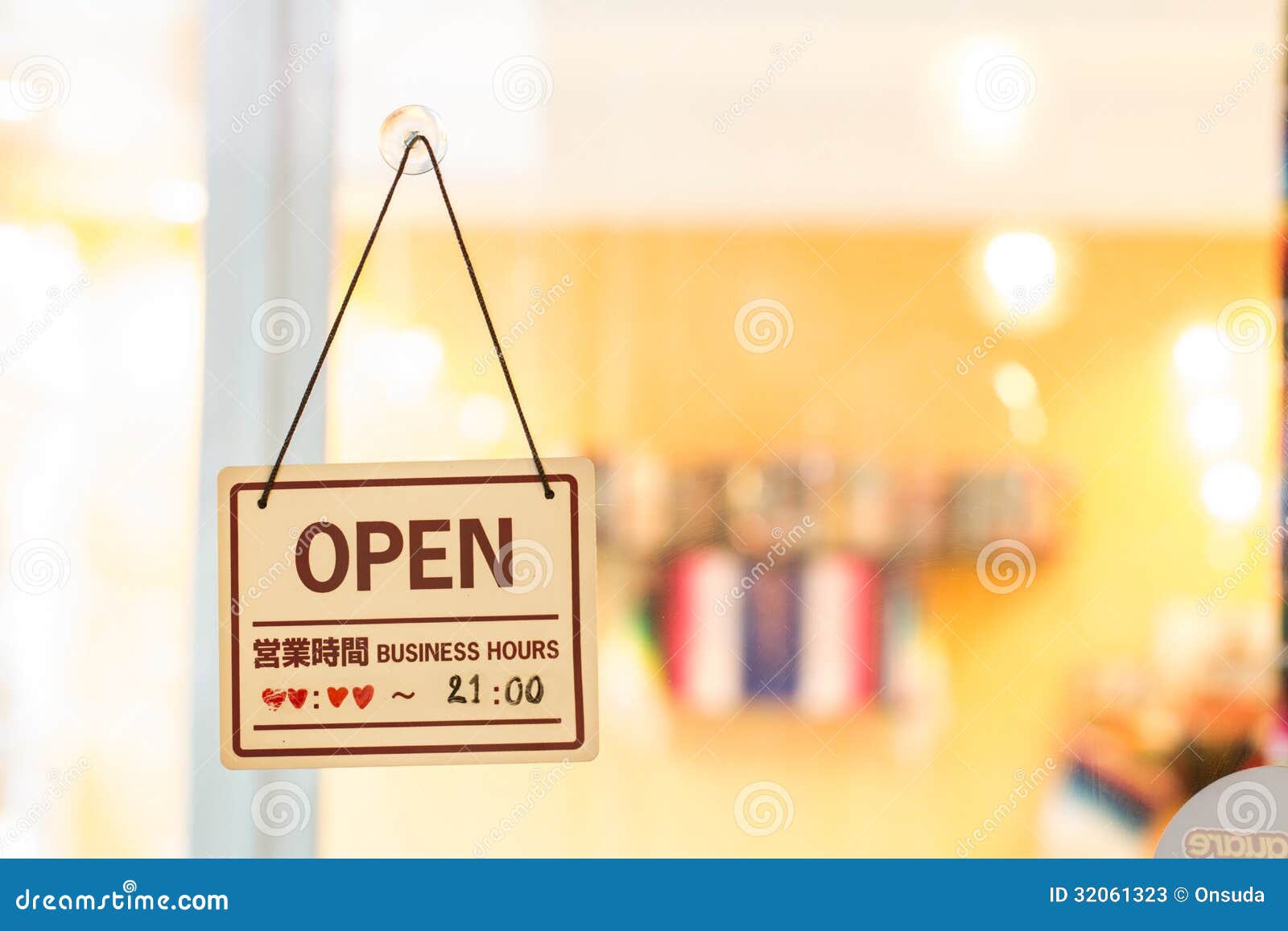 Open sign stock image. Image of blur, bakery, door, available - 32061323