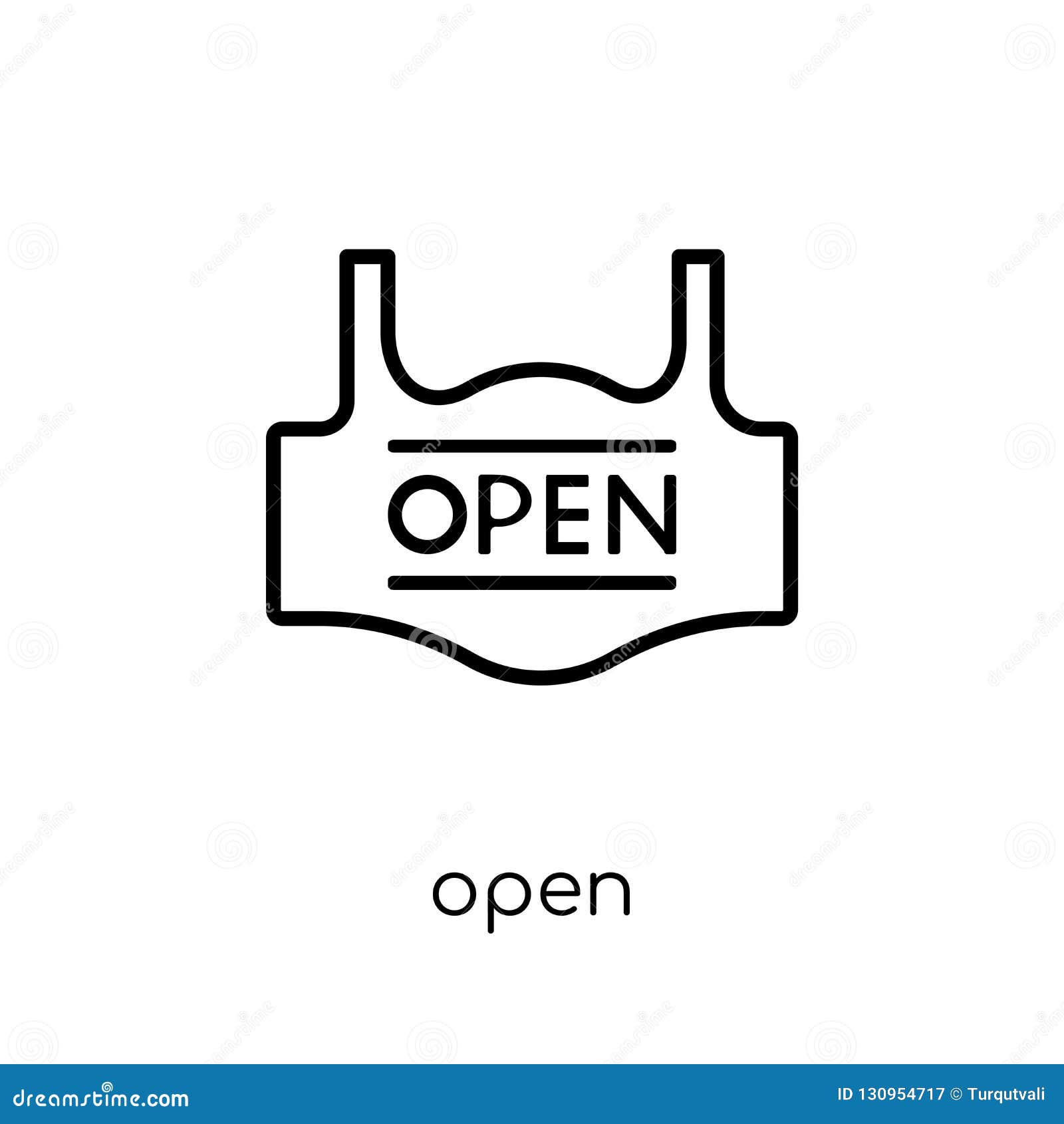 Open Sign Icon from Collection. Stock Vector - Illustration of vector ...